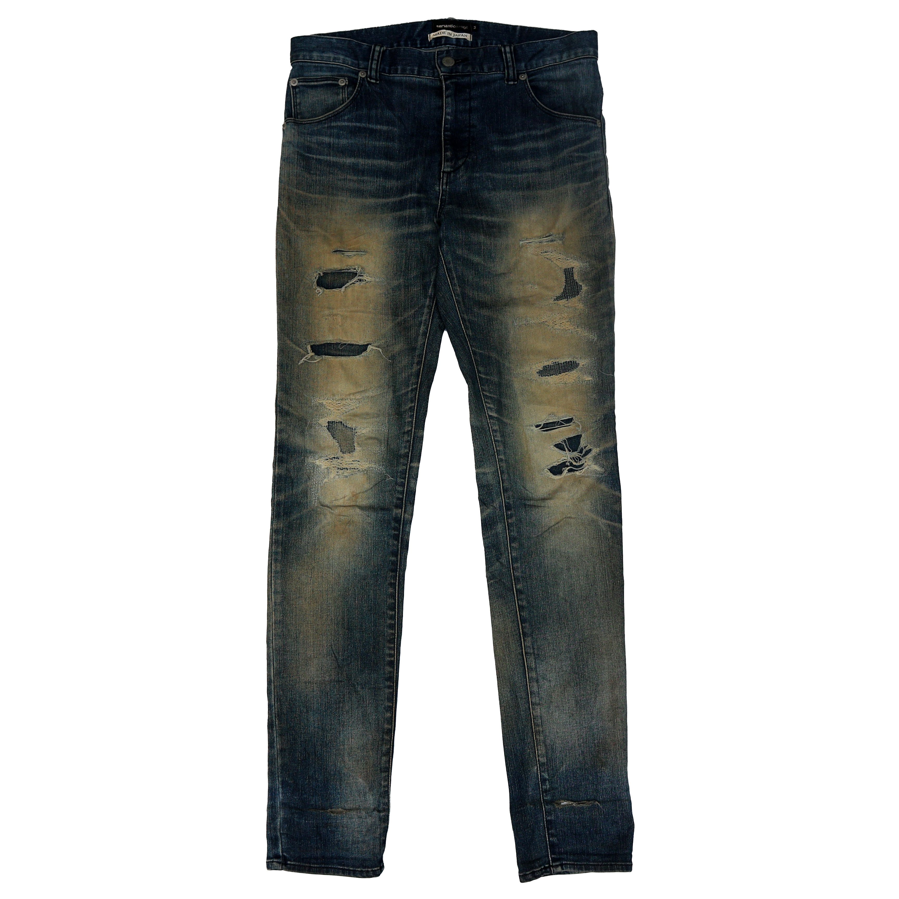 Semantic Design vintage 90s Semantic Design skinny distressed jean ...