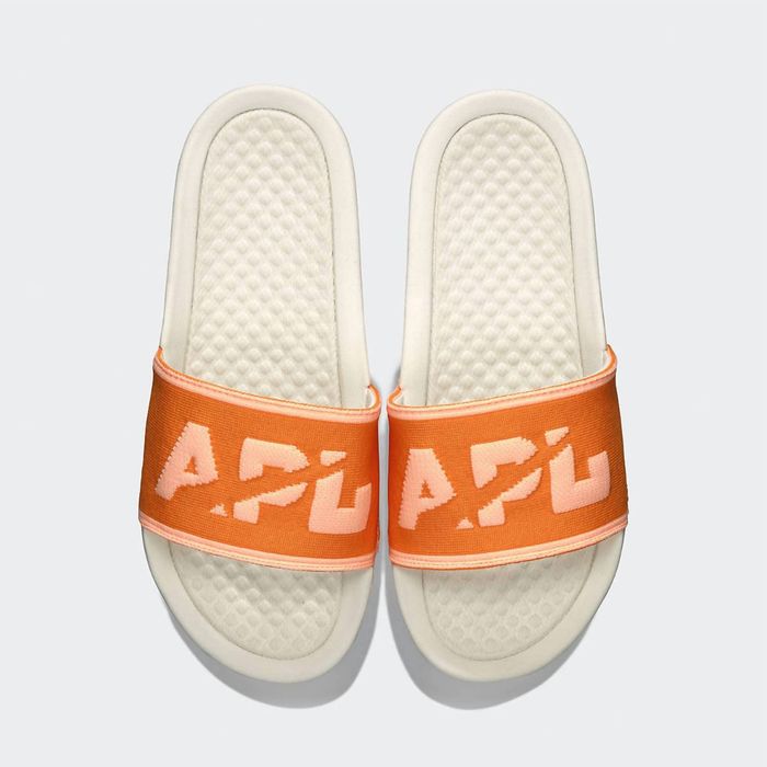 Designer APL Women's Big Logo Techloom Slide In Ivory/orange/neon | Grailed