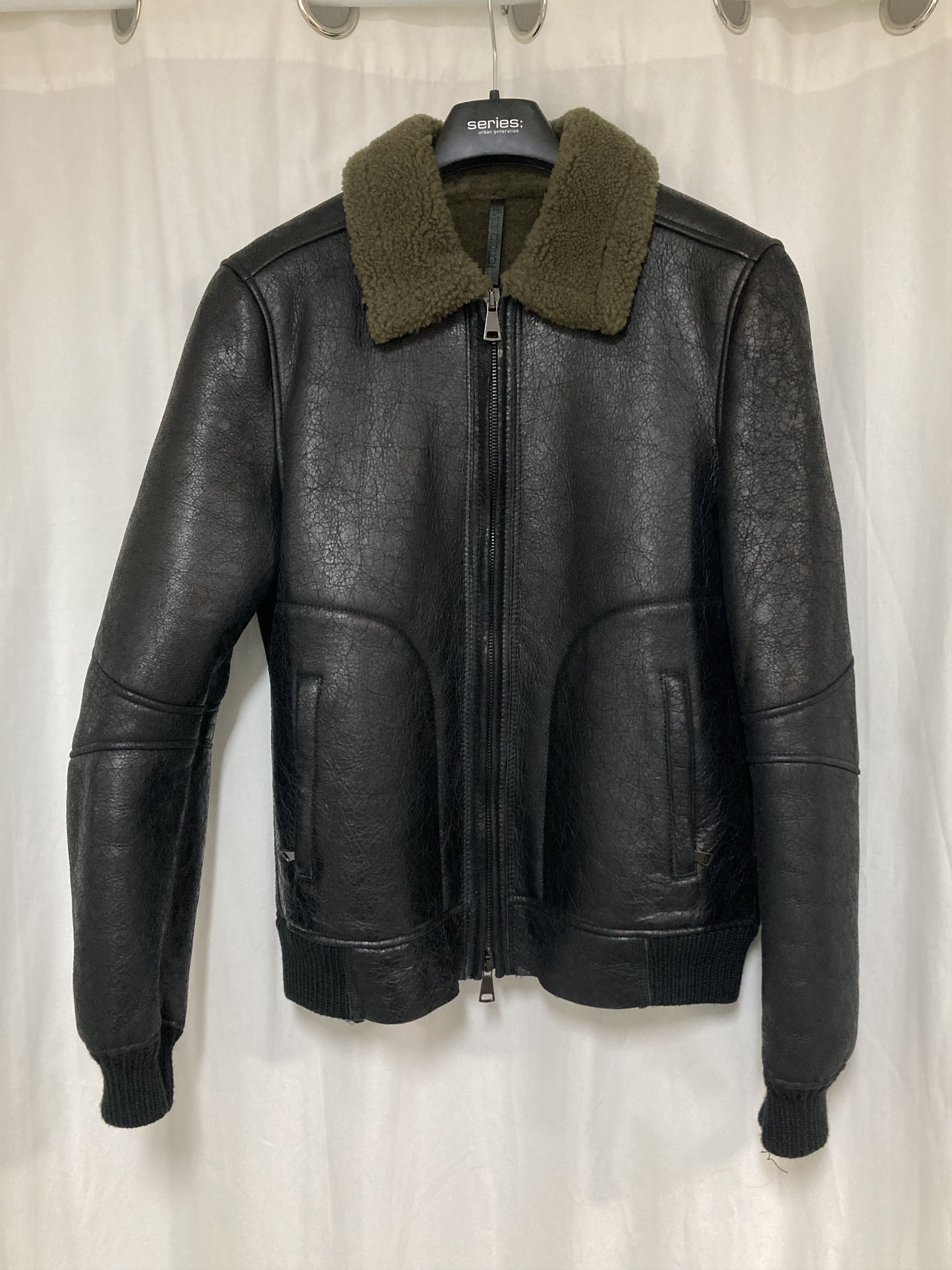 Italian Designers NEVER ENOUGH tanned laether jacket | Grailed