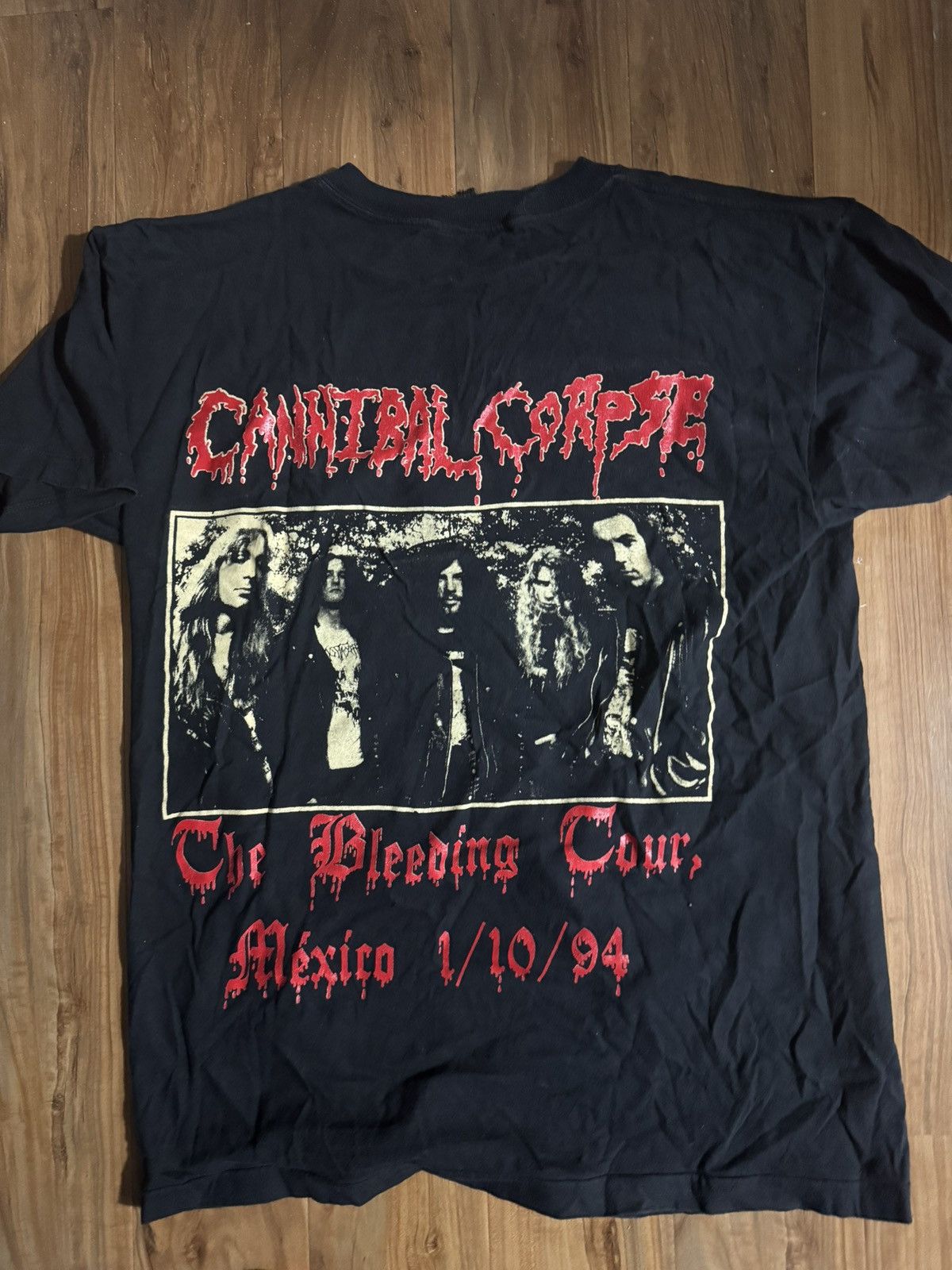 Vintage 1994 Cannibal Corpse Bleeding Tour Shirt | Grailed