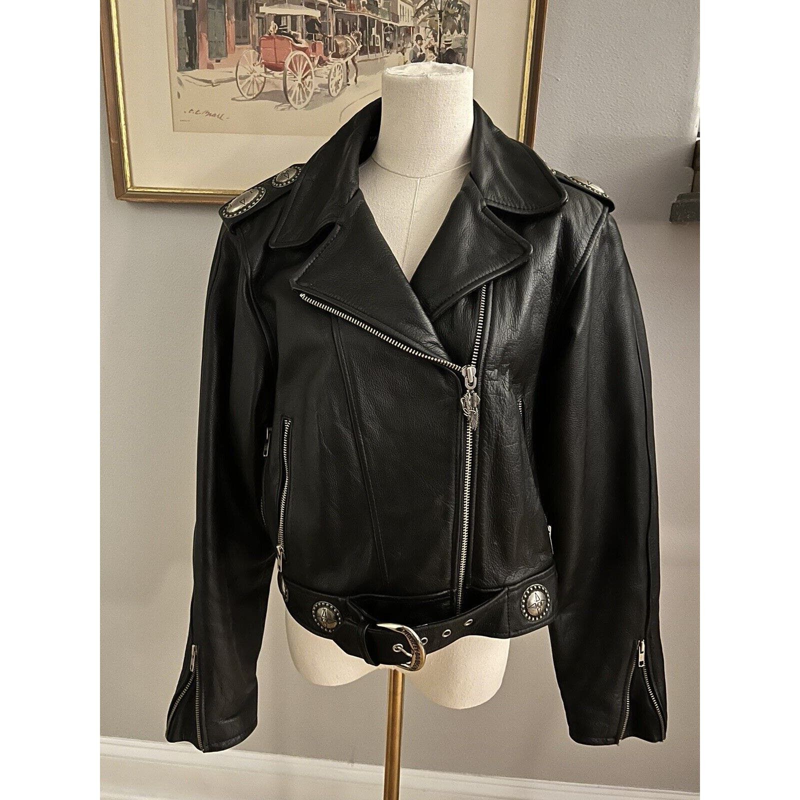 Harley Davidson Harley-Davidson Leather Hacienda Silver Concho ...