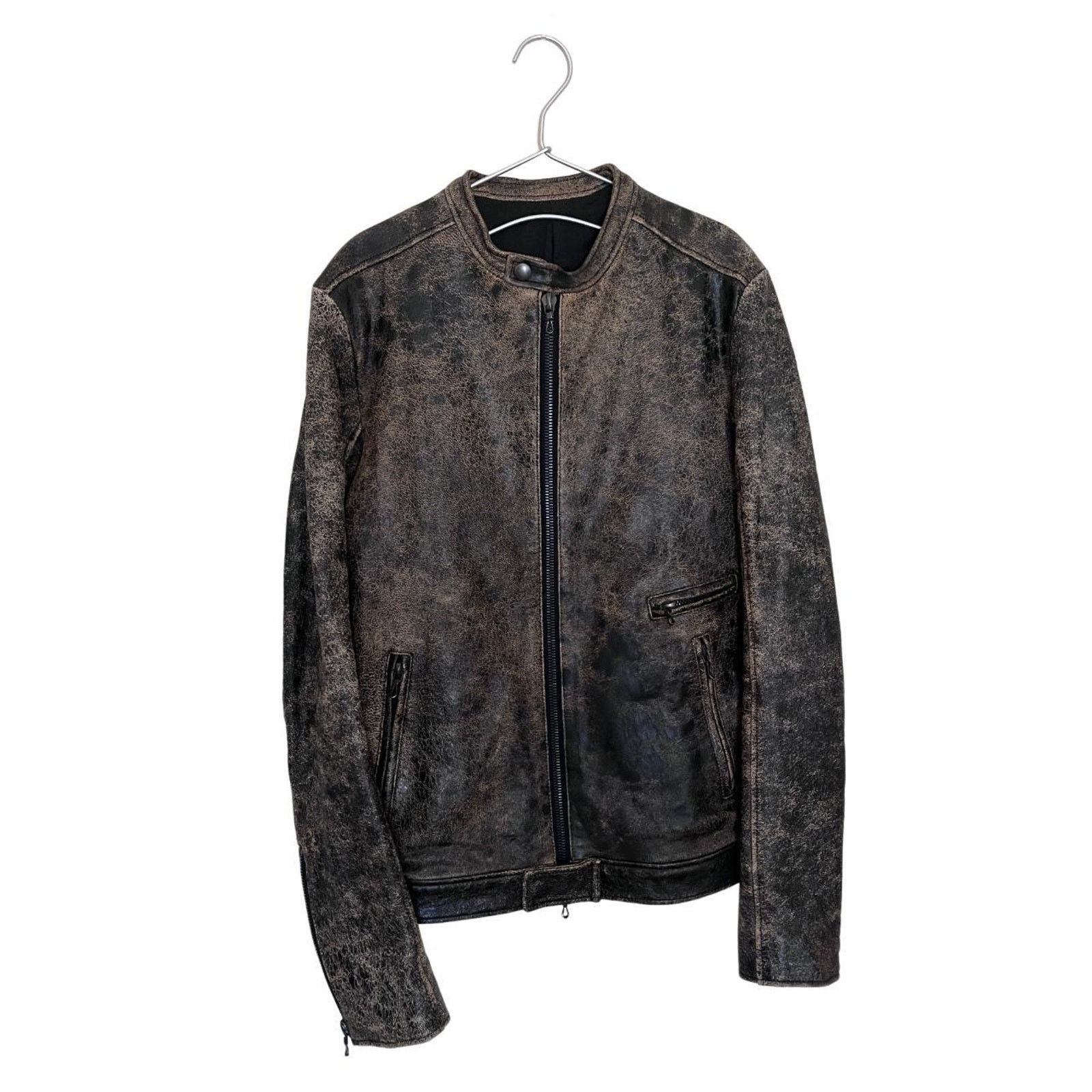 Tornado Mart Shellac Goat Skin Leather Rider Jacket | Grailed
