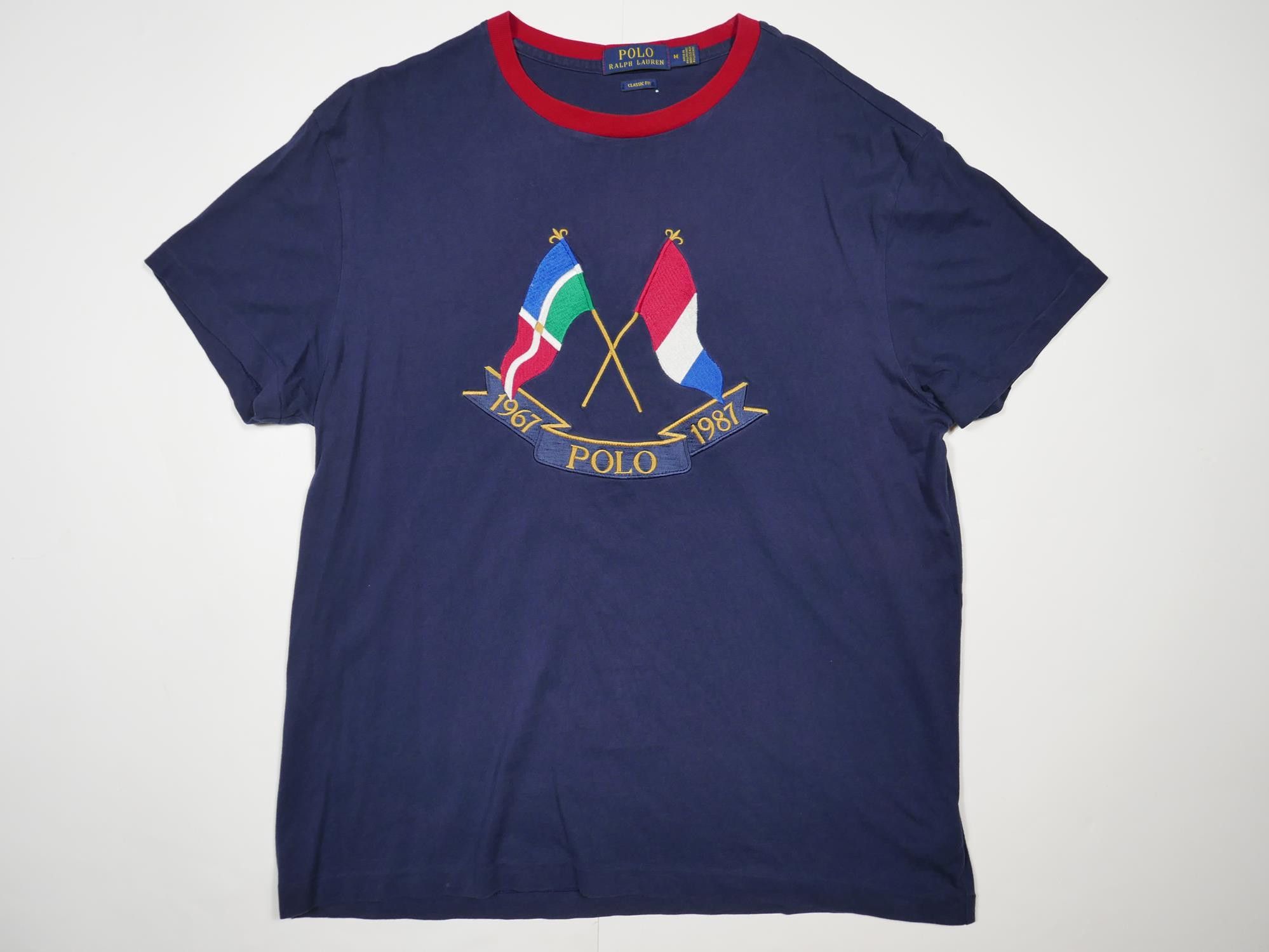 Polo Ralph Lauren Polo Ralph Lauren T-shirt Crossed Flags Navy ...