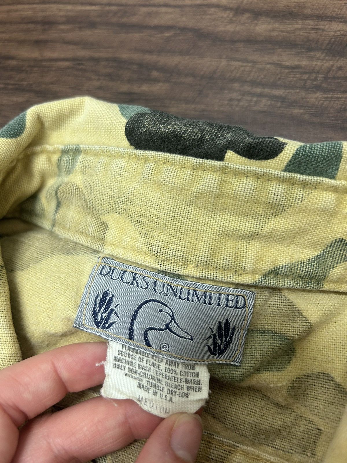 Vintage Ducks Unlimited 1980s duck camo button down medium | Grailed
