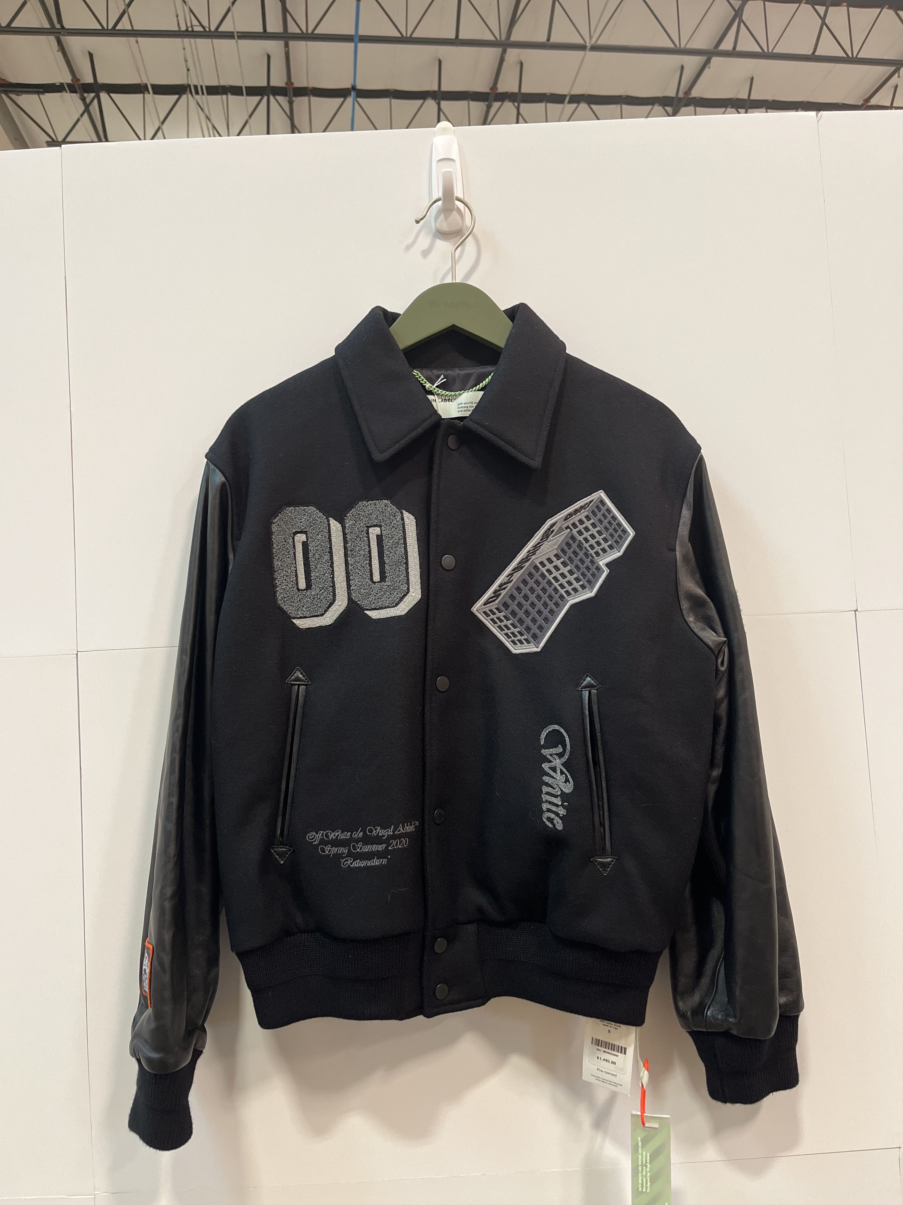 Off-White SS20 Golden Ratio Varsity Jacket | Grailed
