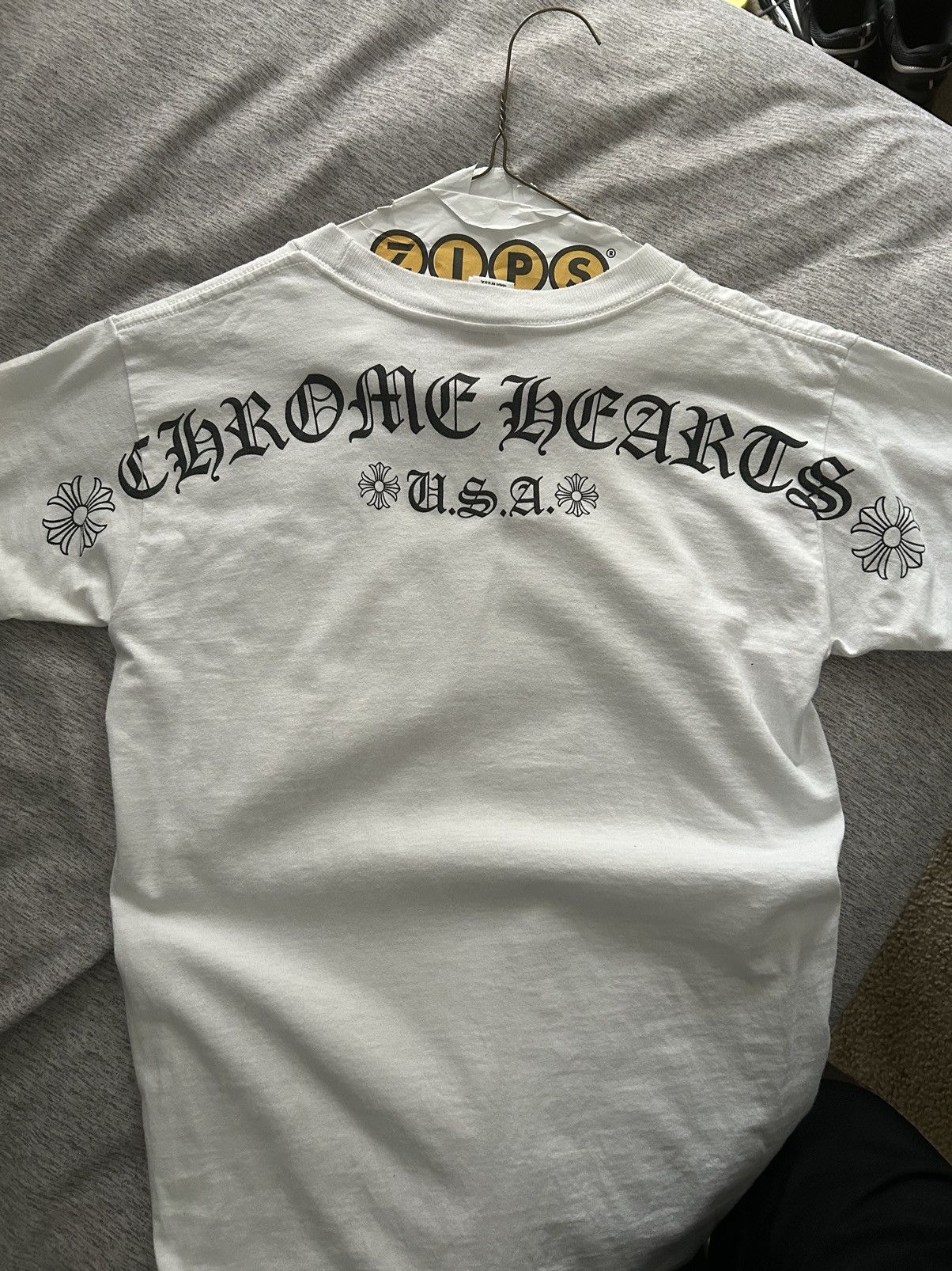 Chrome Hearts White Chrome hearts USA shirt | Grailed
