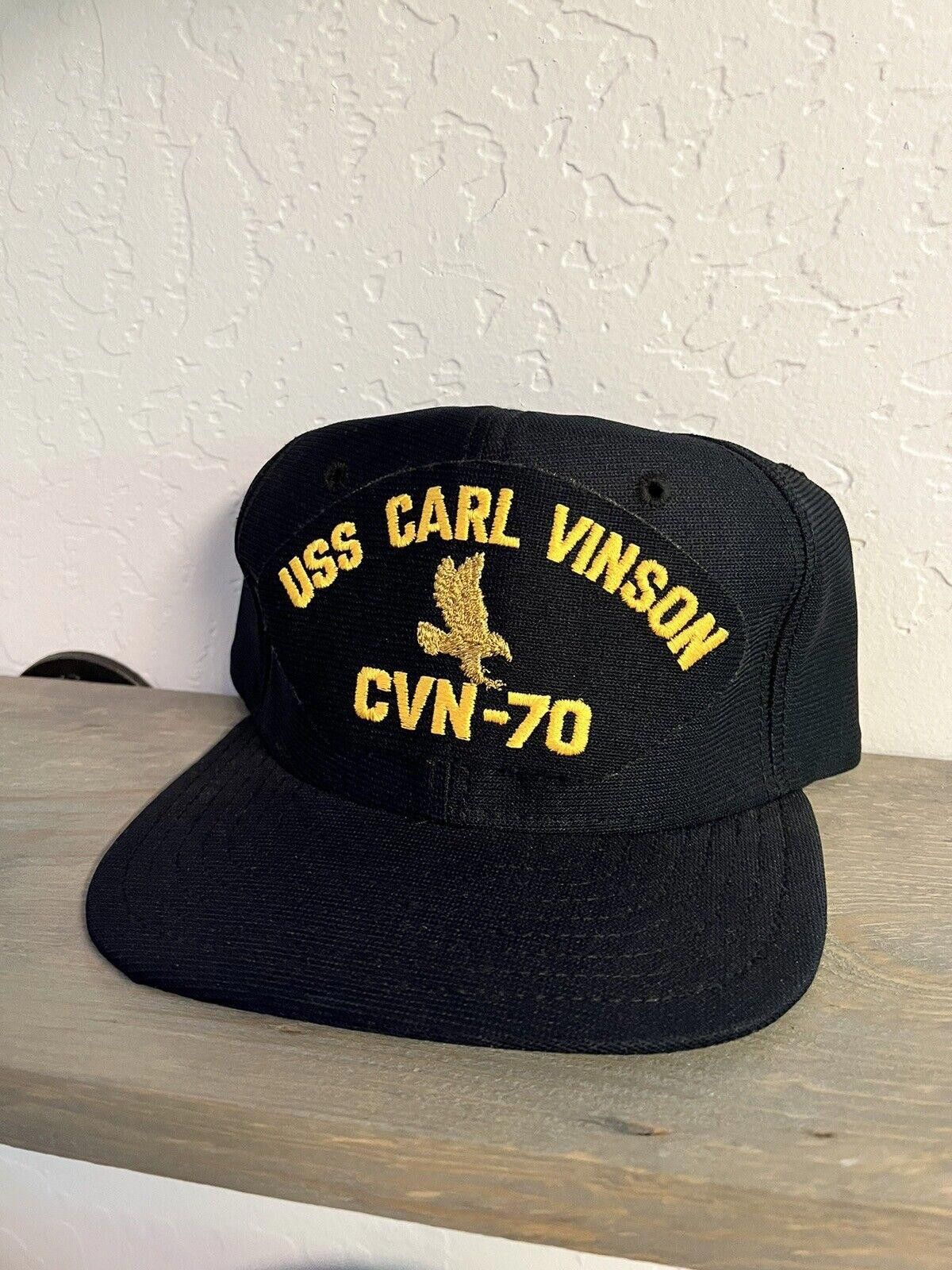 New Era 90s Vintage New Era Navy USS Carl Vinson CVN-70 Snapback Hat ...