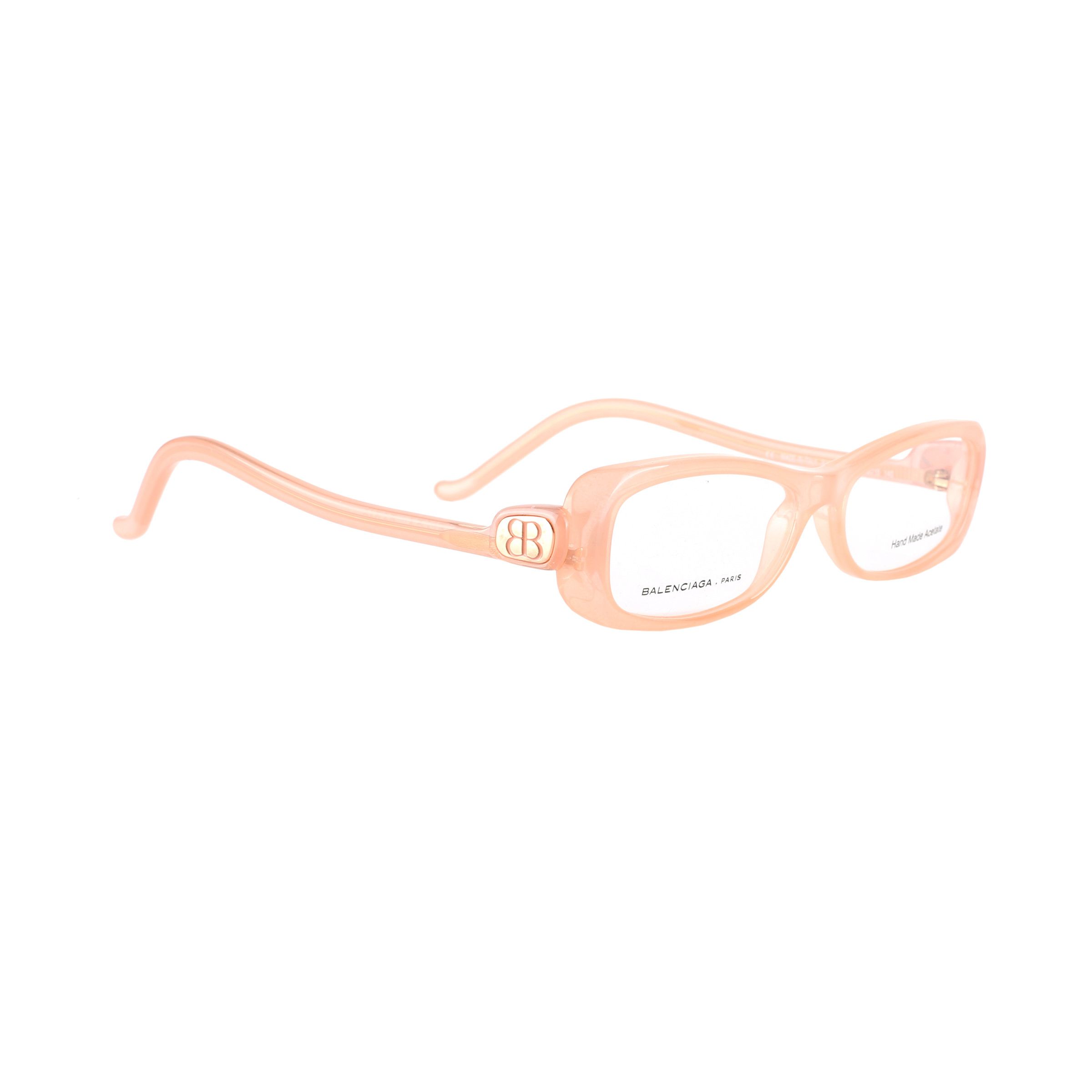 Balenciaga Balenciaga '90s Rectangular Transparent Pink Glasses | Grailed