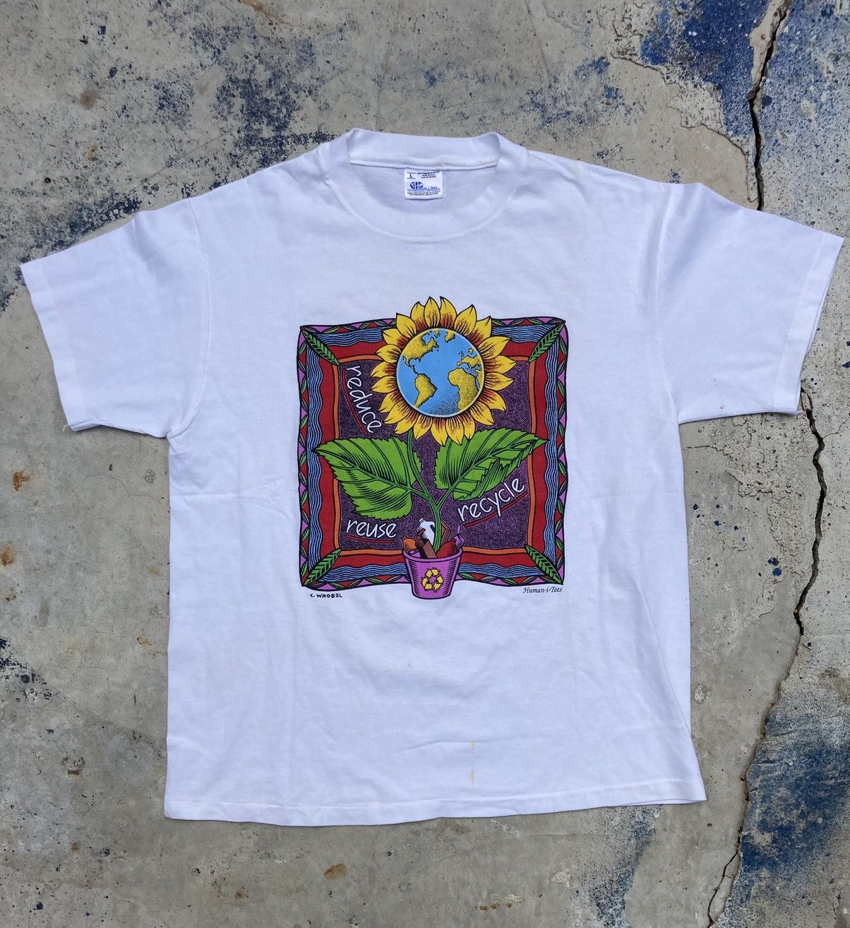 Made In Usa × Streetwear × Vintage Vintage Human-i-Tees reduce, reuse ...