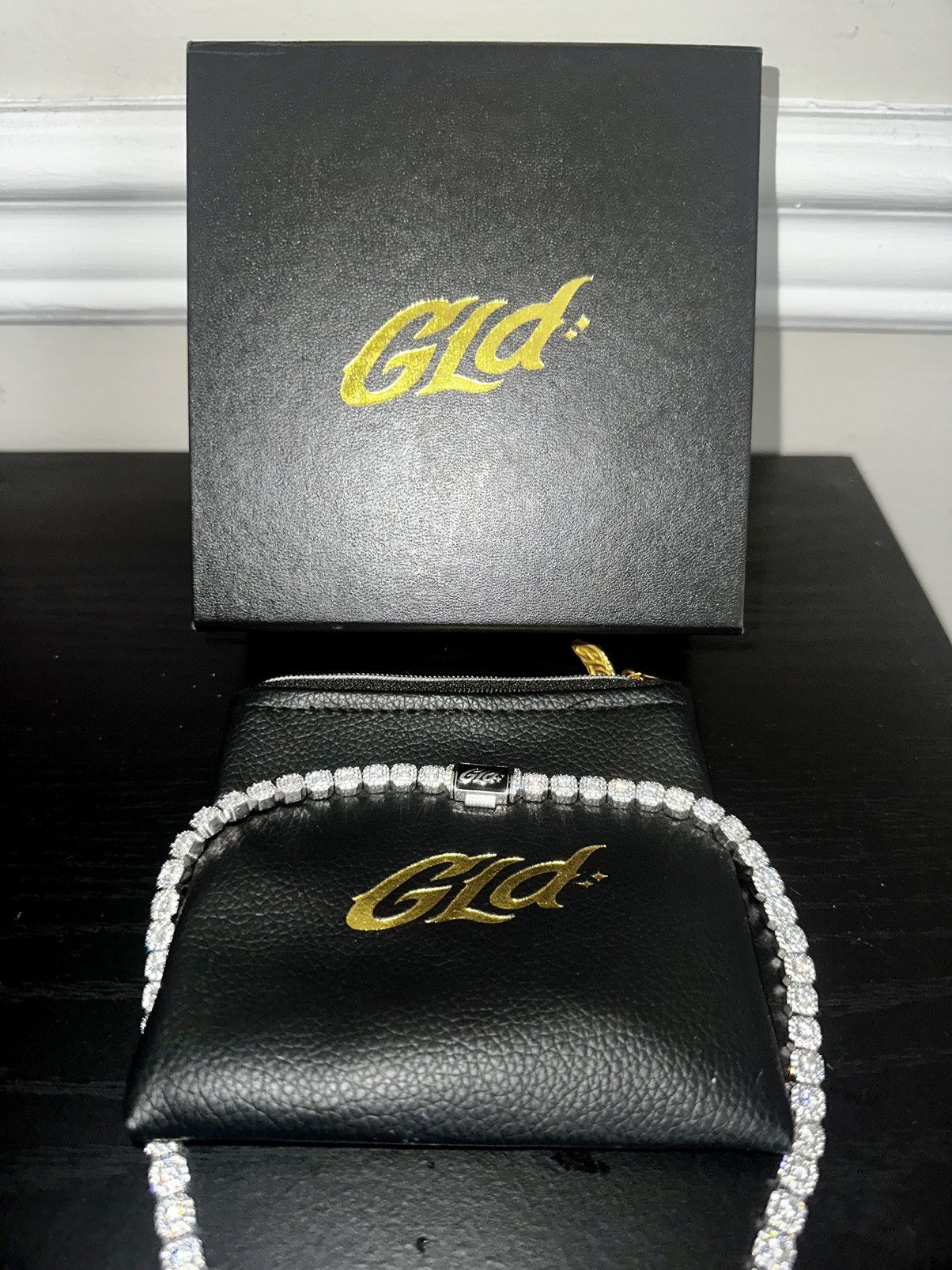 Streetwear GLD micro clustered tennis chain | Grailed