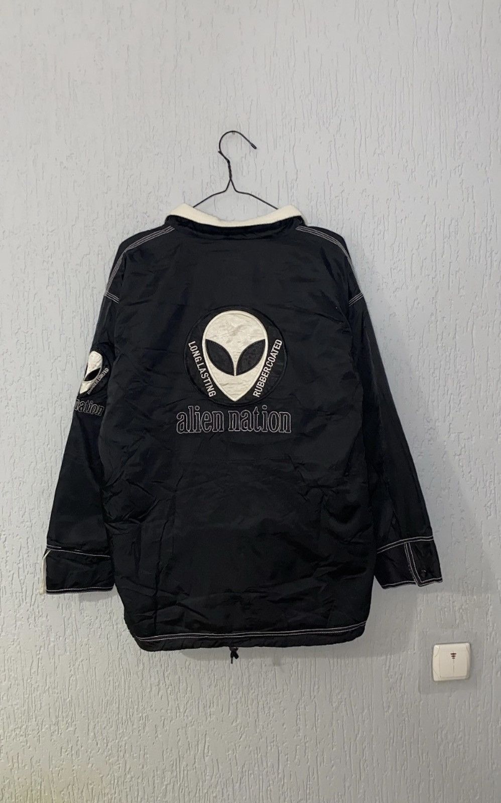 Vintage Rare! Vintage 90s Reversible Jacket Fleece Alien Nation Logo ...