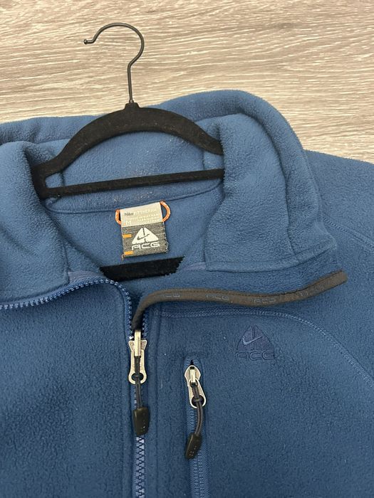 Nike ACG Nike ACG blue thermal jacket track suit tech fleece | Grailed