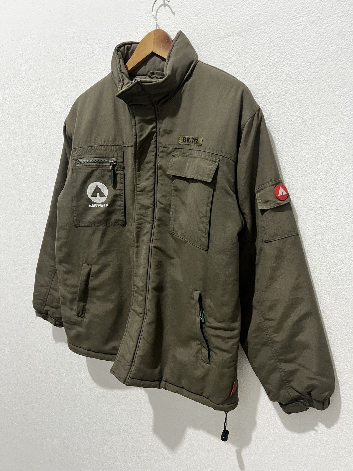 Streetwear Airwalk Army Military Bomber Jacket | Grailed