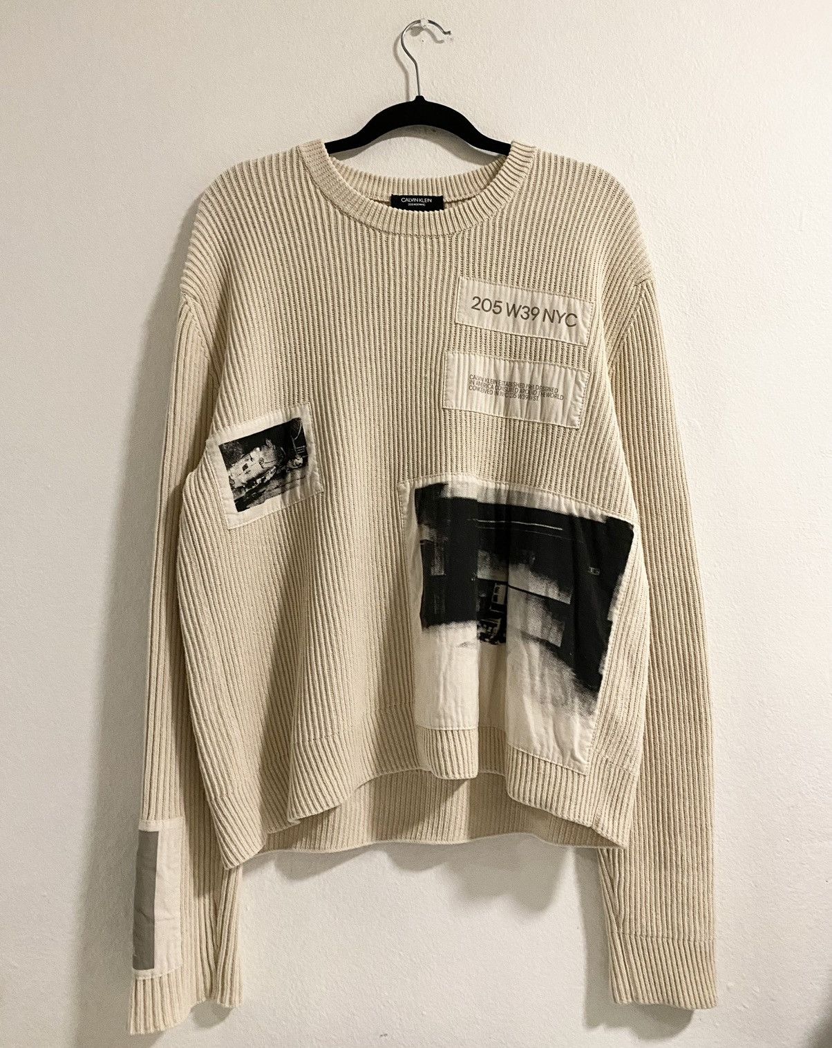 Raf Simons CK205W39NYC by Raf Simons Archive 2018 Patchwork Sweater ...