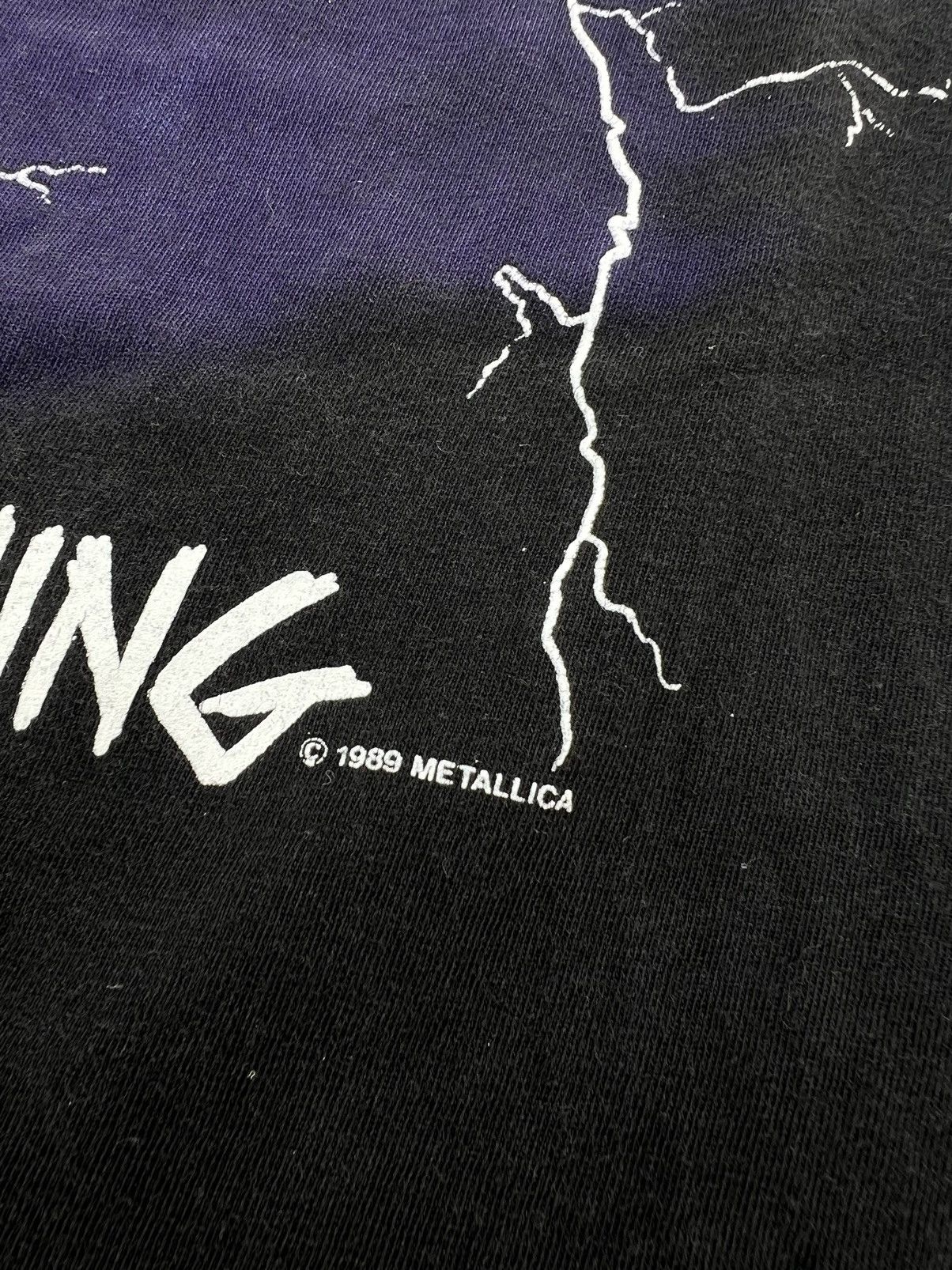 Band Tees × Metallica × Vintage Metallica Ride The Lightning 1989 vintage t-shirt | Grailed