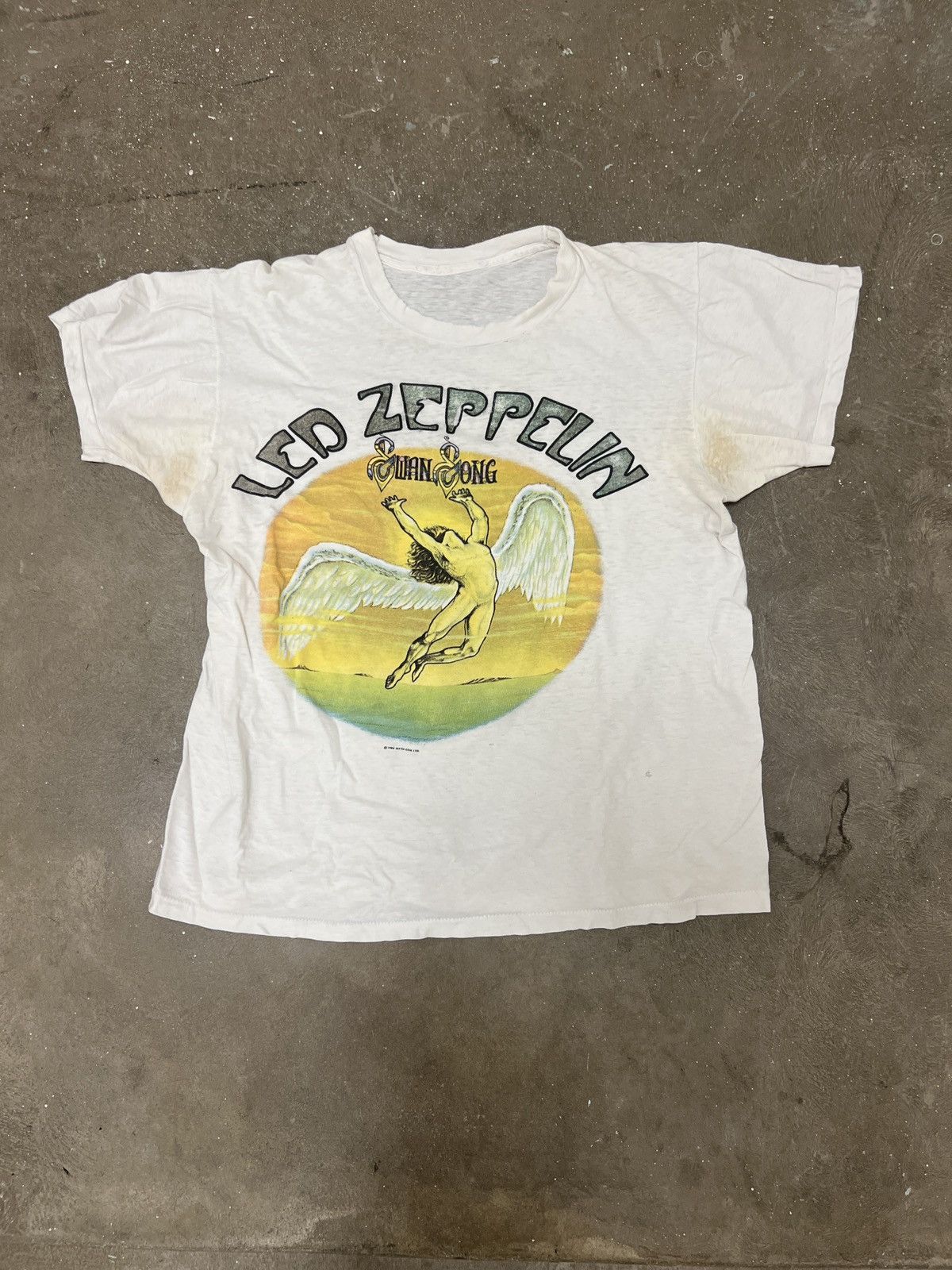 Vintage Vintage 80s Led Zeppelin Angel T Shirt | Grailed