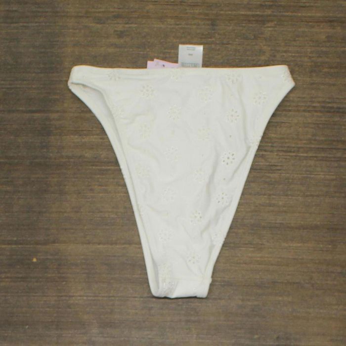 Designer Wild Fable High Leg Extra Cheeky Bikini Bottom White XXS | Grailed