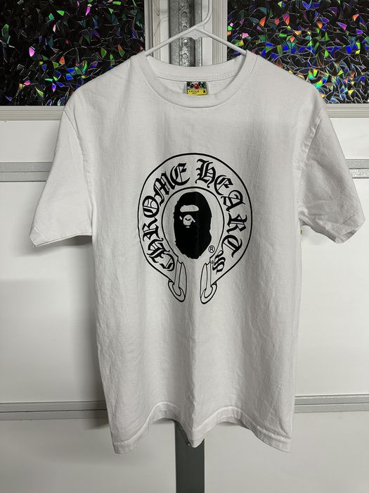 Streetwear Chrome Hearts x Bape “Baby Milo” collab tee | Grailed