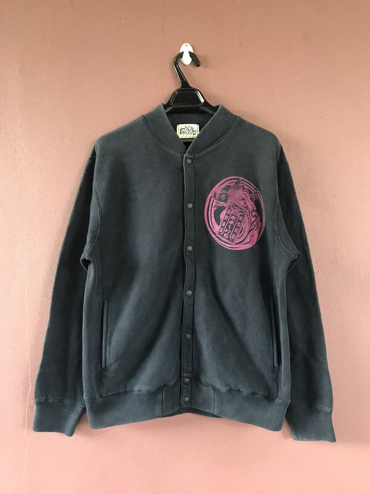 Sukajan Souvenir Jacket × Varsity Jacket Fish koi varsity jackets | Grailed