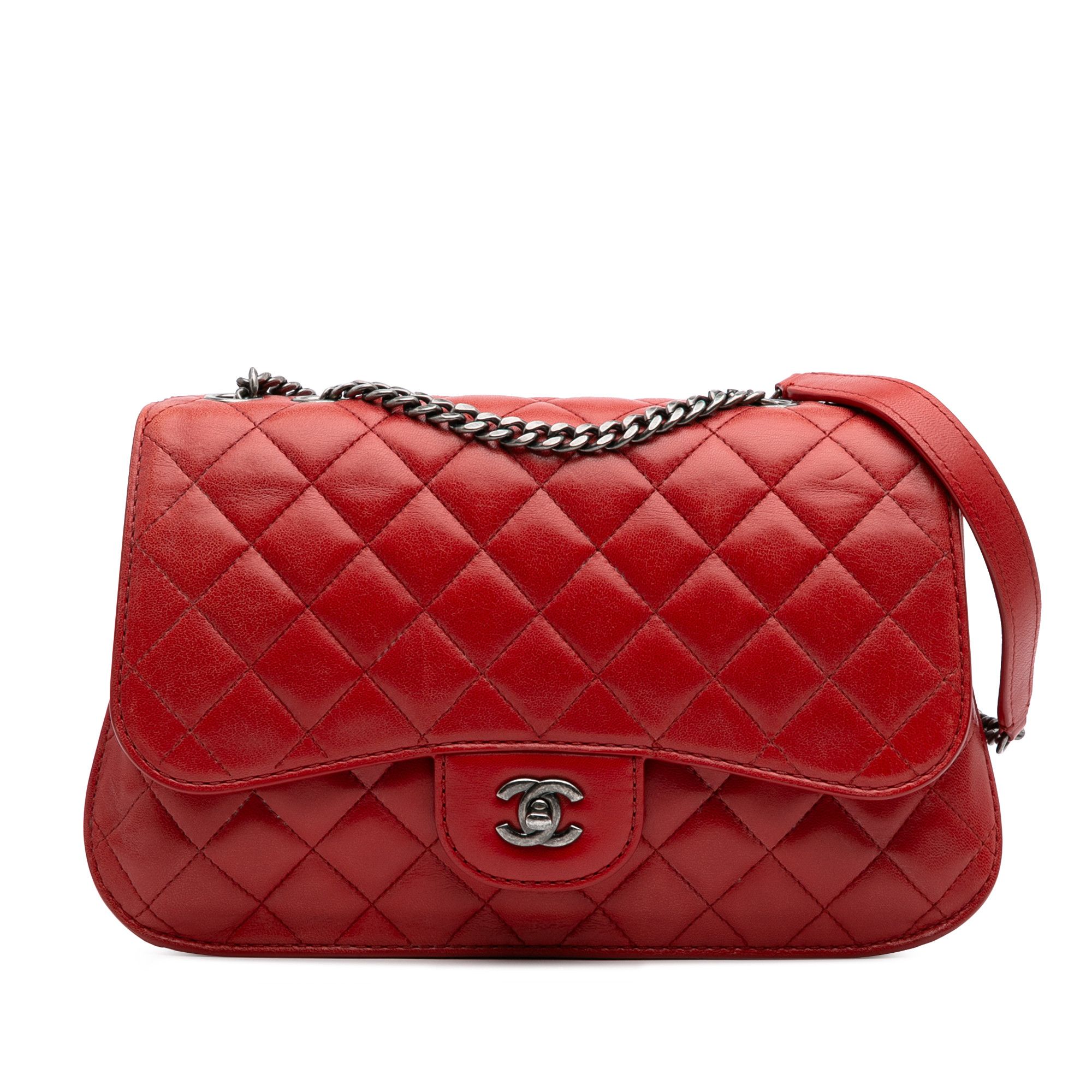Chanel Chanel Large Quilted Lambskin Natural CC Flap | Grailed