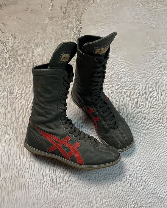 Vintage Rare Asics Onitsuka Tiger Boxing Moto Shoes Boots Wrestling ...