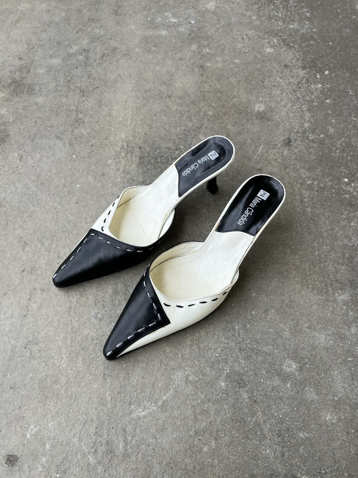 Diesel Vintage Yin i yang Leather Style Mules y2k | Grailed