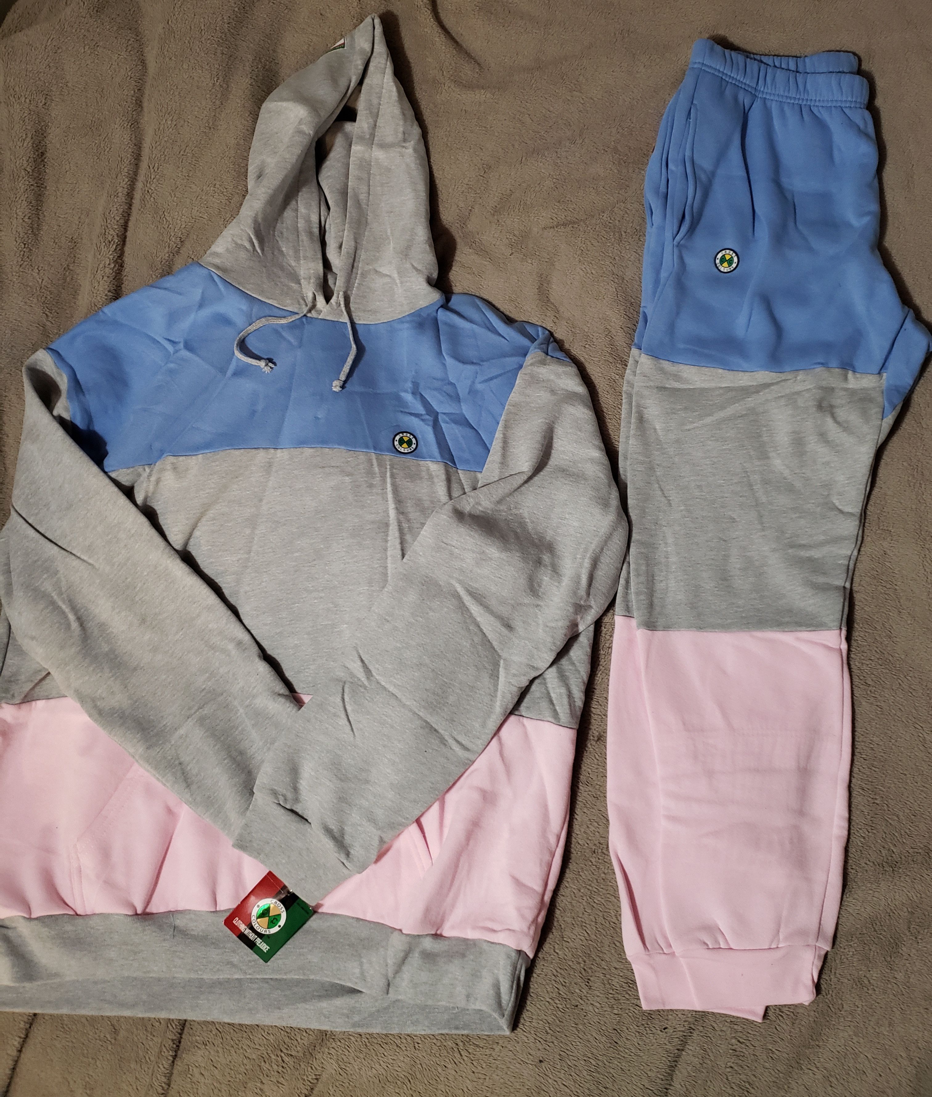 Cross Colours × Streetwear Cross Colours Sweat suit set of hoodie and ...