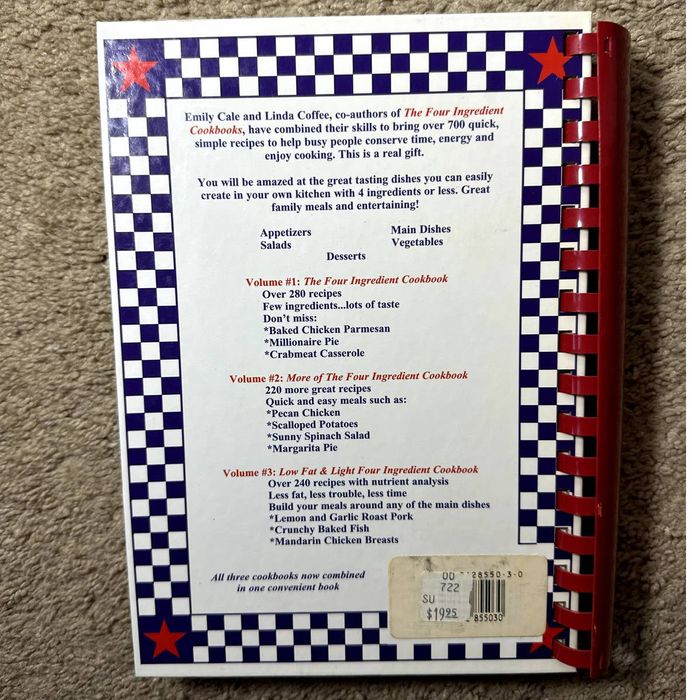 Other The Four Ingredient Cookbooks-Emily Cale & Linda Coffee-1990 ...