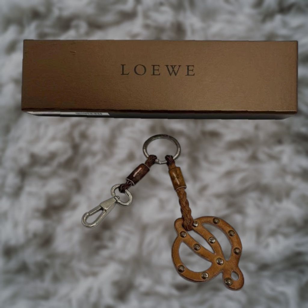 Loewe LOEWE Wallet Leather Key Chain Brown Limited Edition VHTF Popular ...