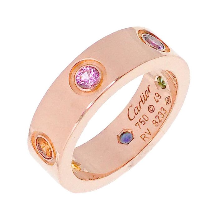 Cartier Cartier Love #49 Ring Multi-stone K18 PG Pink Gold 750 | Grailed