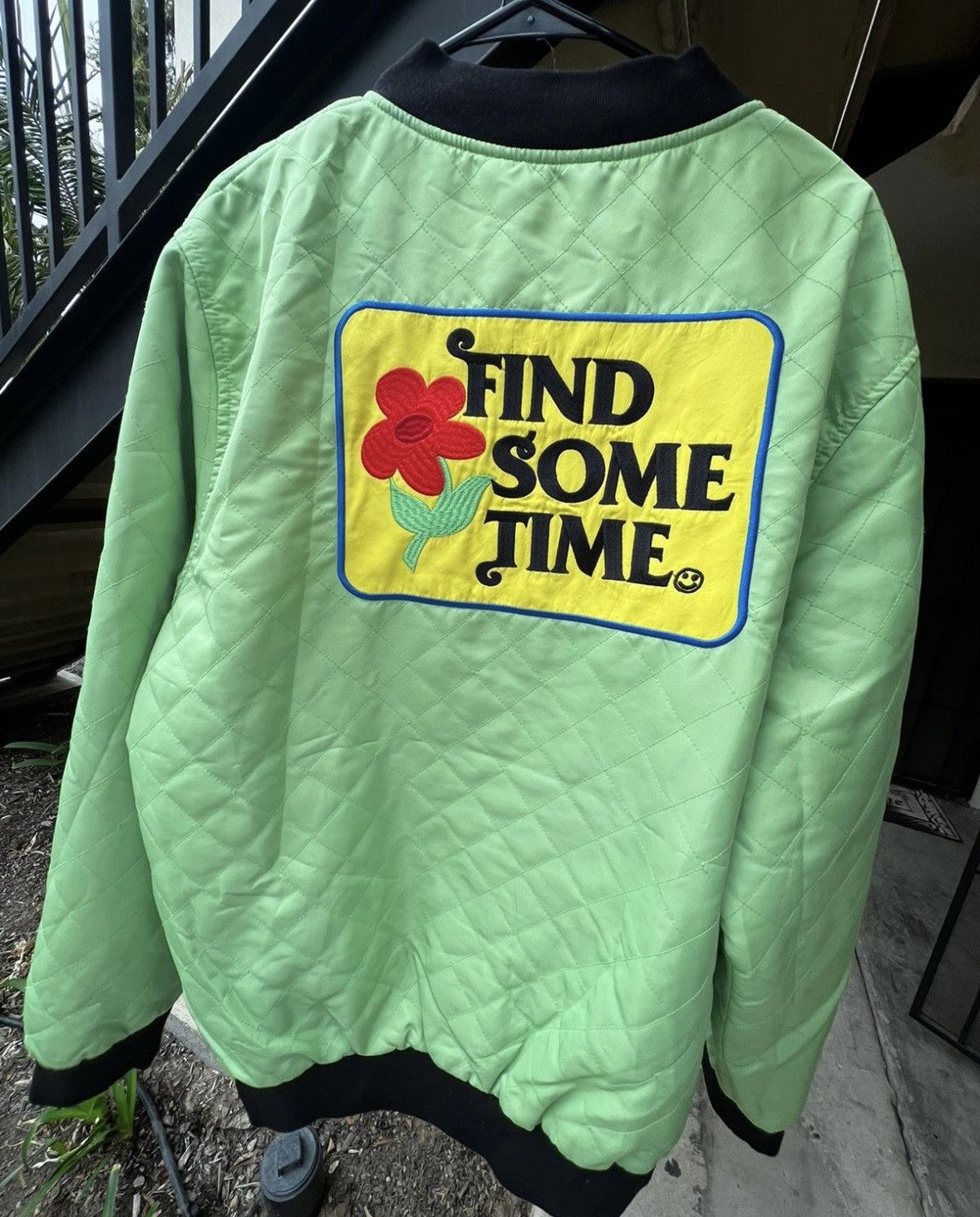 Golf Wang × Tyler The Creator GOLF WANG FIND SOME TIME :) GREEN BOMBER ...