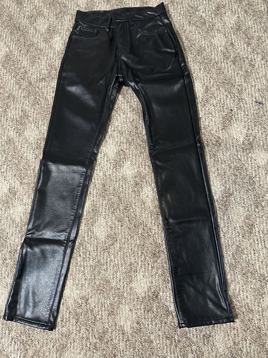 Mnml Mnml Black Leather Pants Grailed