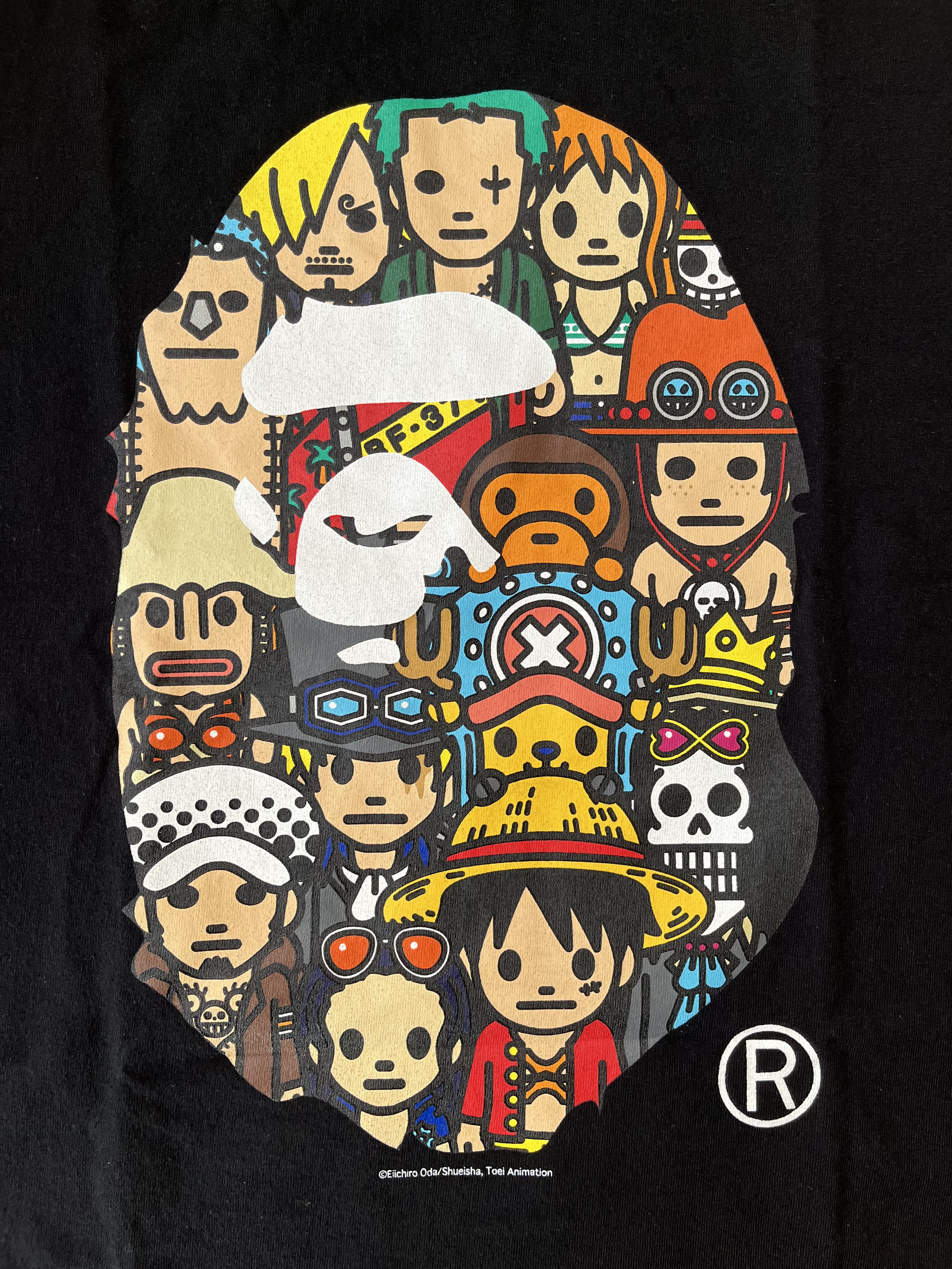 Bape BAPE x ONE PIECE APE HEAD TEE | Grailed
