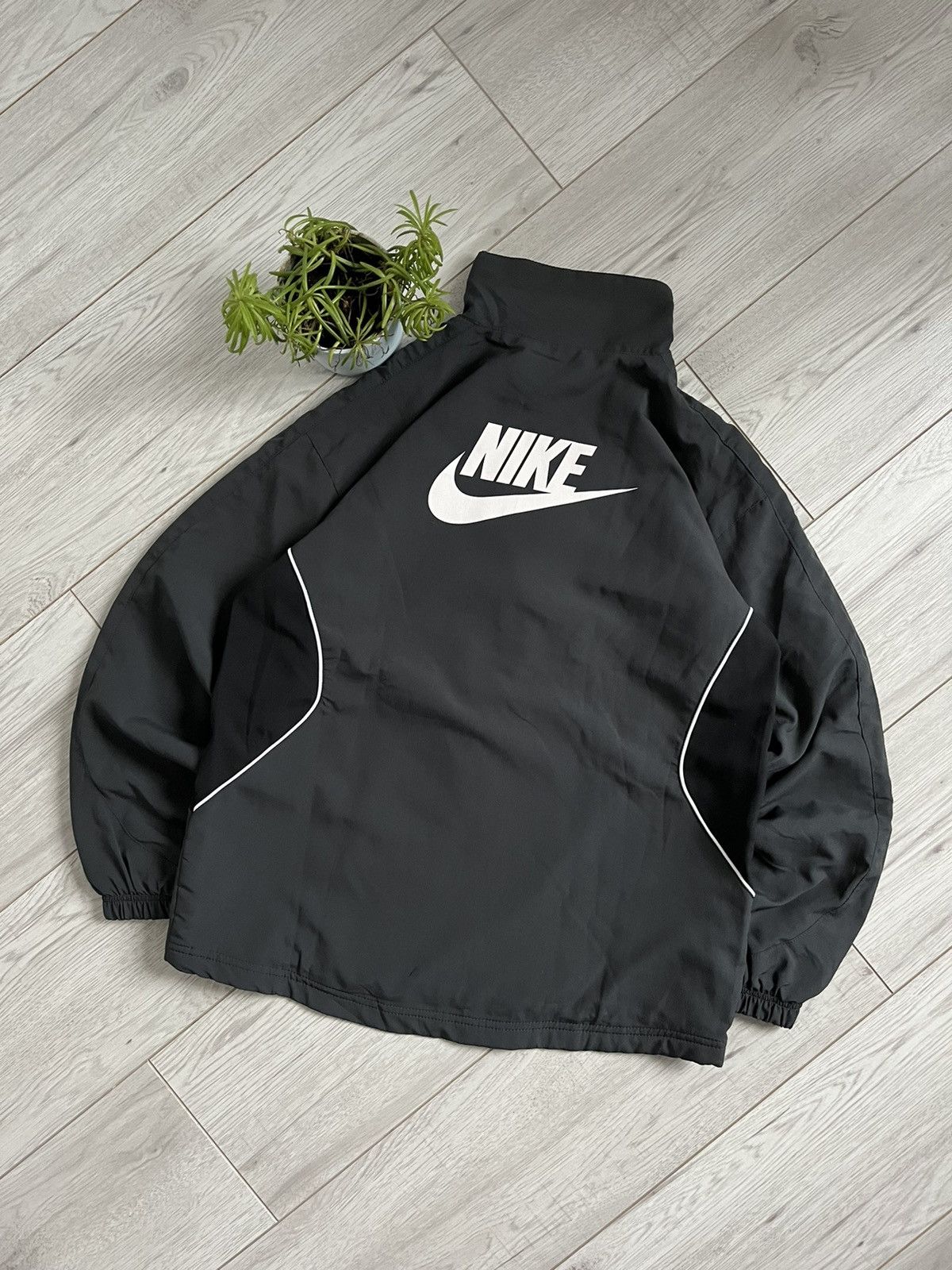 Nike × Streetwear × Vintage Jacket Nike Big Central Logo Vintage ...