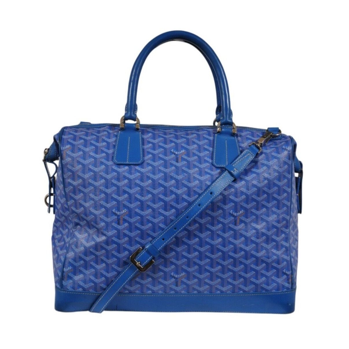Goyard Victoria GM Blue Crossbody Travel Tote Duffle - 02486 | Grailed
