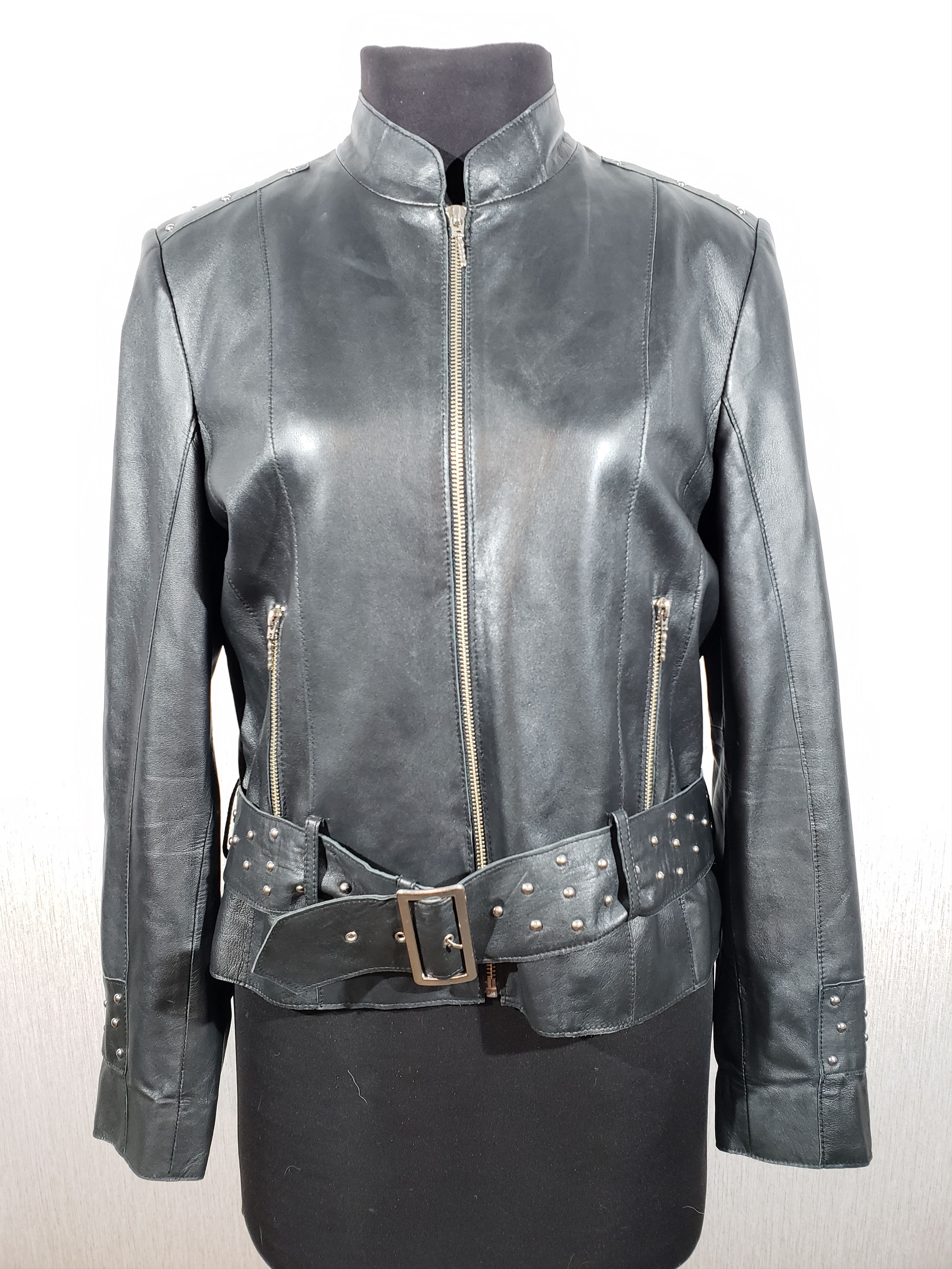 Designer Luxurious black simple leather jacket. | Grailed