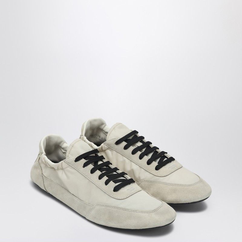 Prada Prada Ivory Re-Nylon And Suede Sneaker Collapse | Grailed