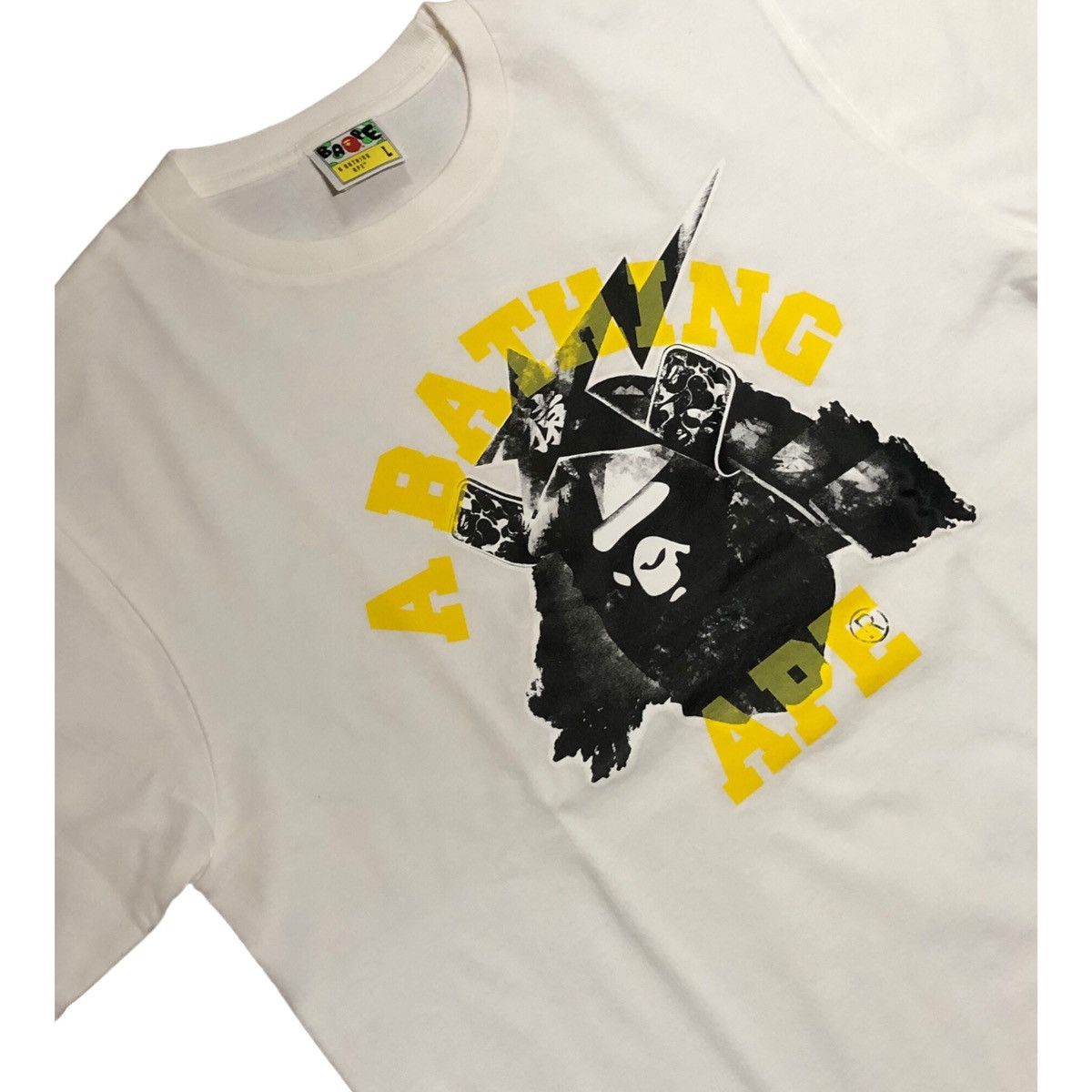 Bape Bape College Head Kabuto Samurai Logo T-Shirt | Grailed