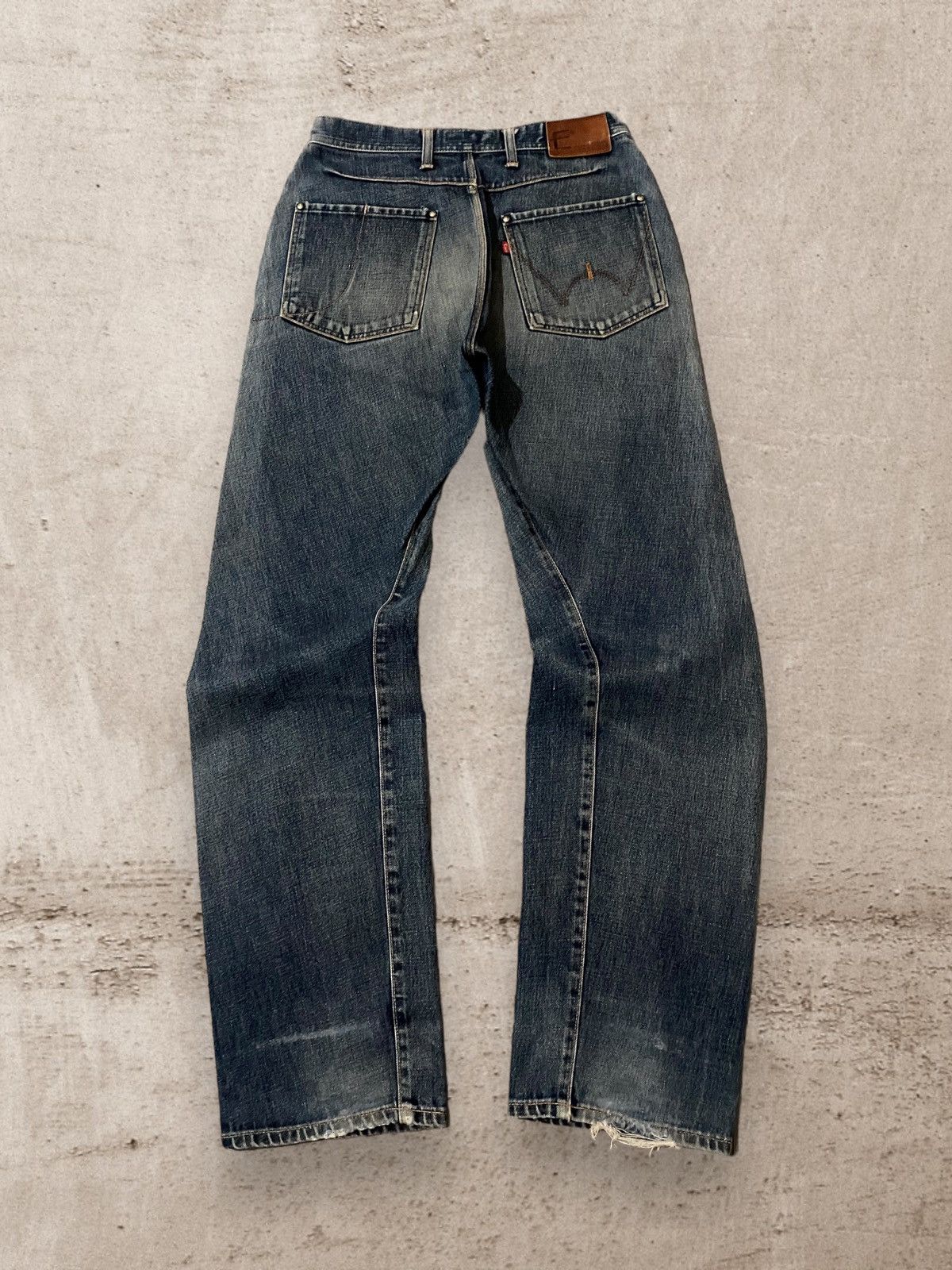 Edwin Vintage Edwin E Function Faded Blue Curved Leg Jeans Pants | Grailed