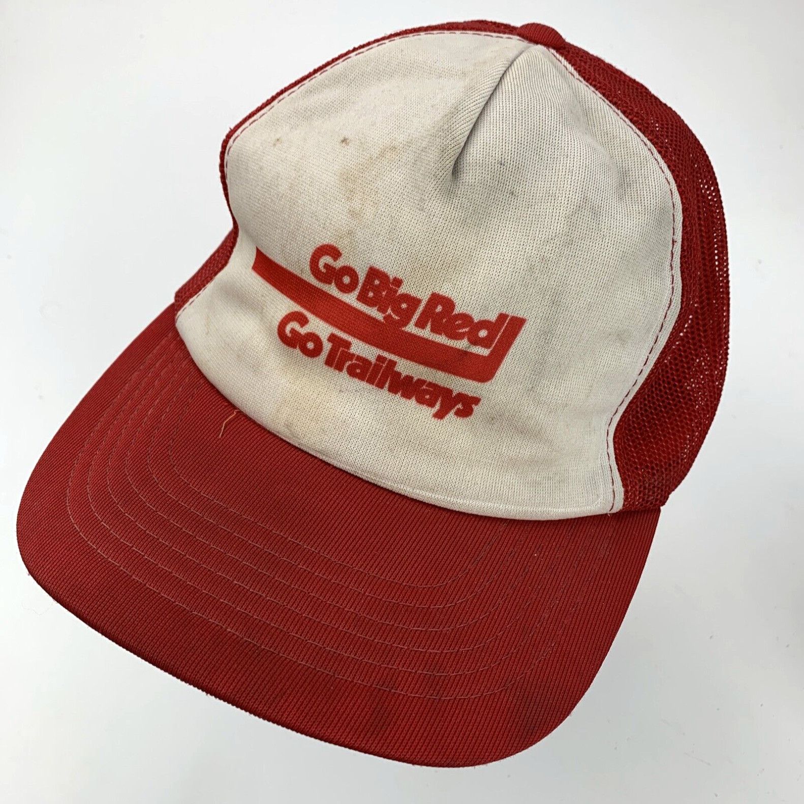 Bally Go Big Red Go Trailways Trucker Ball Cap Hat Snapback | Grailed