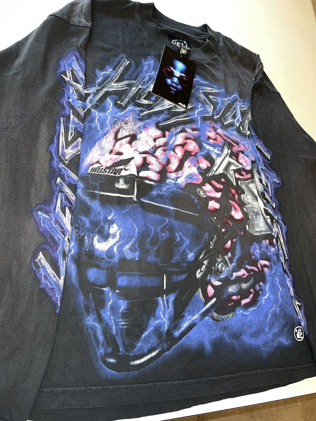 HELLSTAR Hellstar Brain Helmet (Powered by the star) Longsleeve Shirt ...