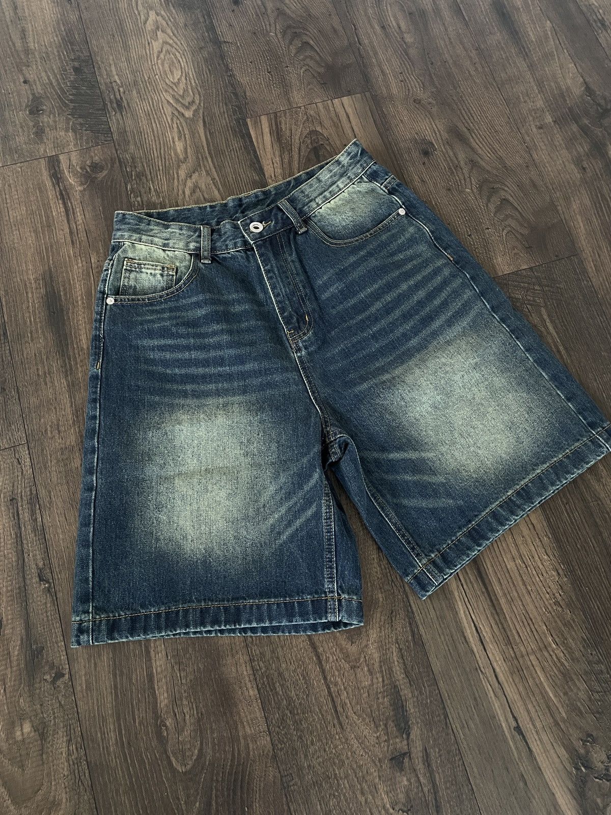 Streetwear Baggy Knee level blue jean shorts, Baggy Jorts | Grailed