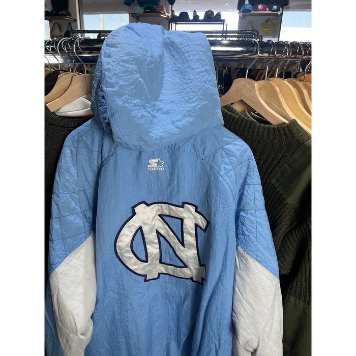 Starter Vintage 90s Starter UNC Tar Heels Puffer Jacket Coat XL | Grailed