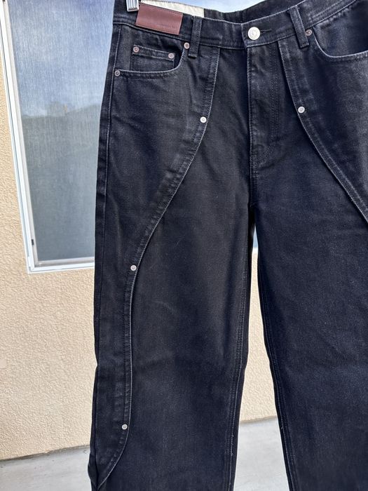 Andersson Bell Andersson Bell Black Matthew Curved Jeans | Grailed