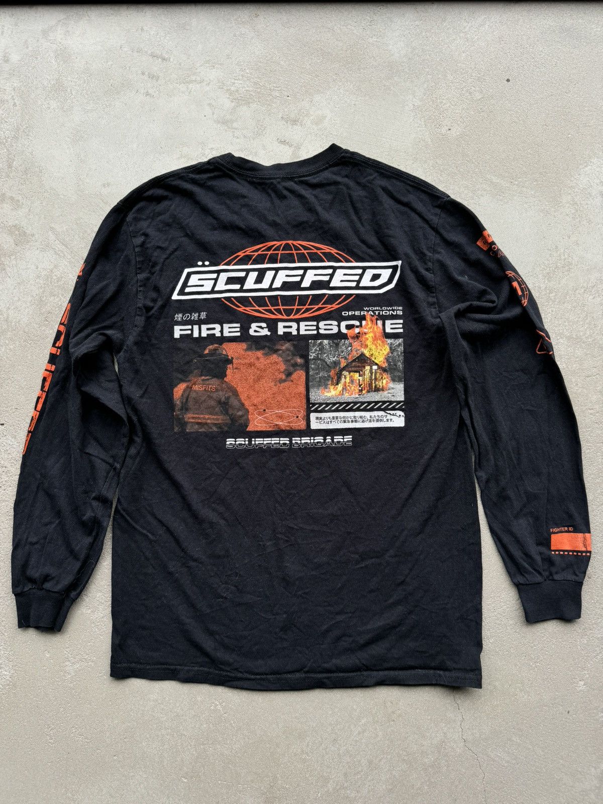 Misfits × Streetwear × Vintage Scuffed worldwide Fire and Rescue ...