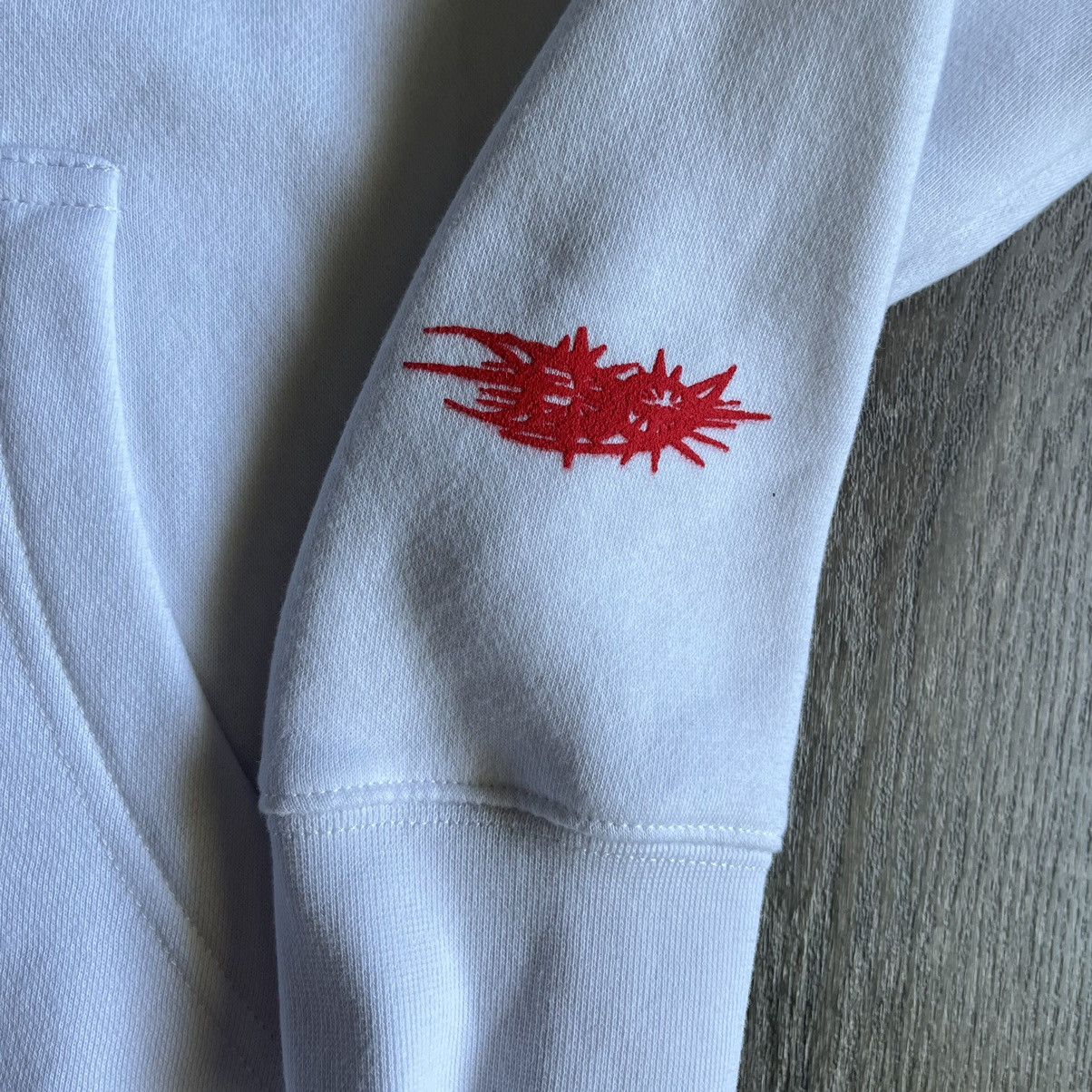 Sad Boys Bladee for Drain Gang Face Shield NYC White Graphic Hoodie ...