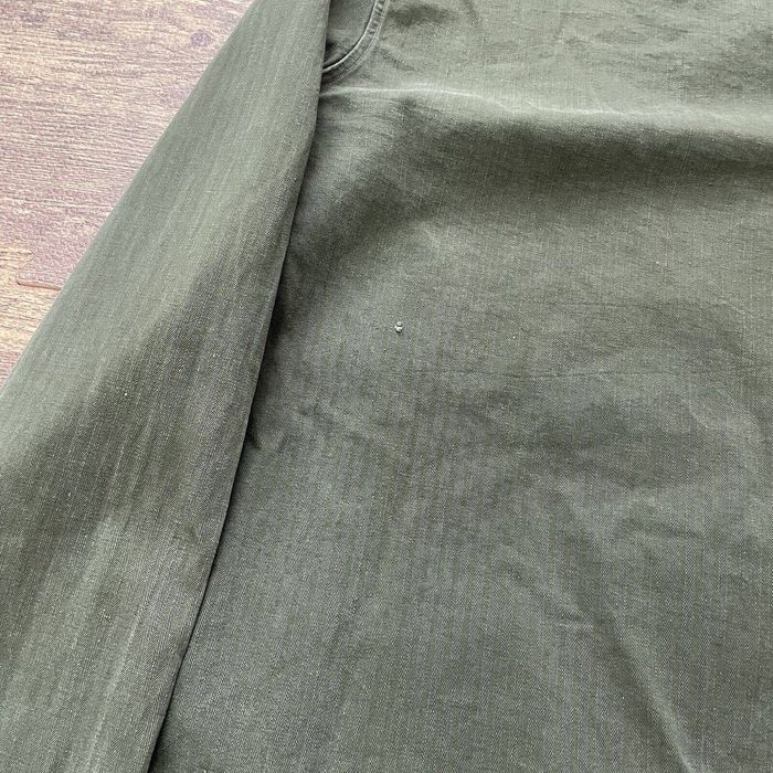 Vintage Vintage 60s Dutch Army Herringbone HBT Fatigue Shirt Jacket ...