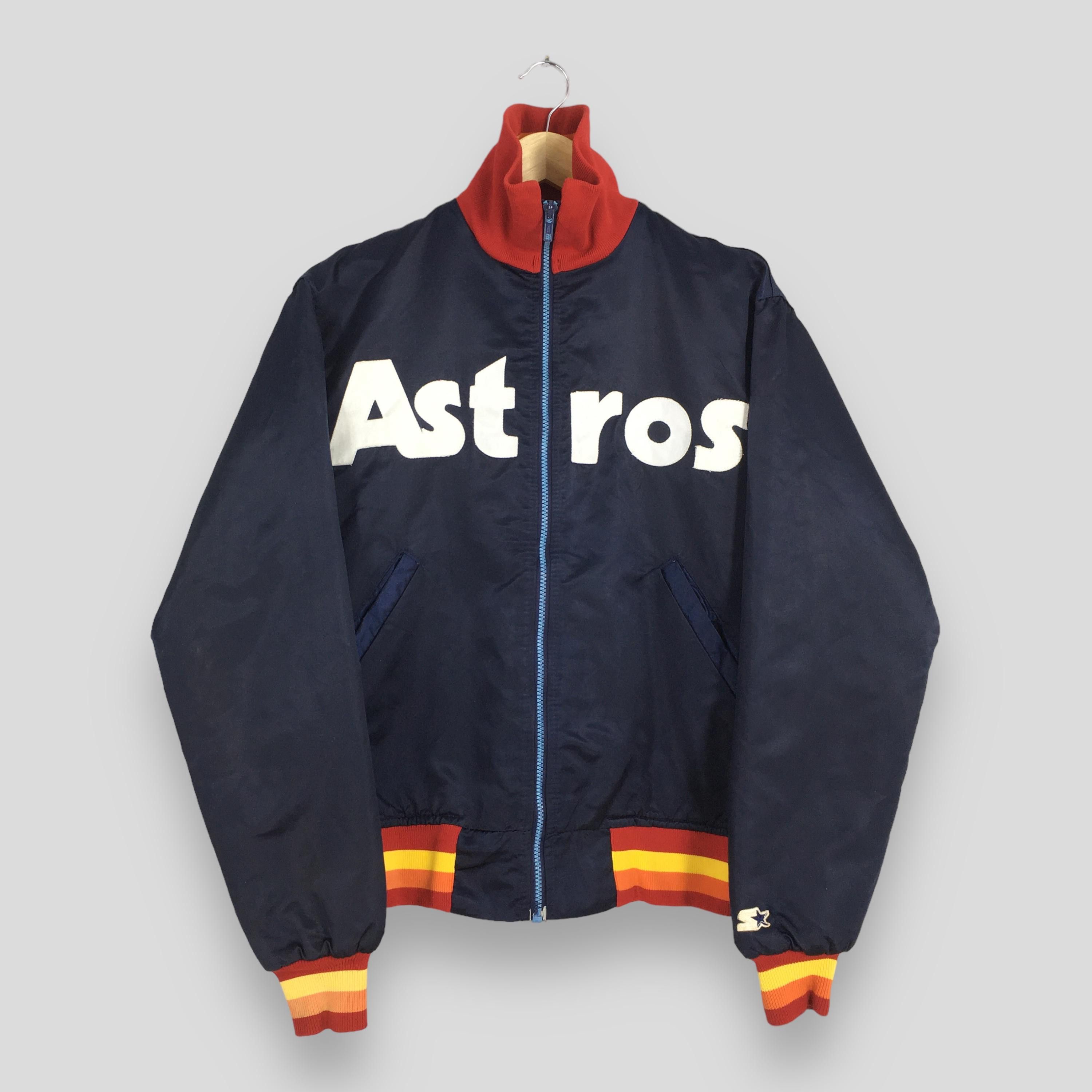 Astro × Bomber Jacket × MLB Vintage Houston Astros Satin Bomber Jacket ...