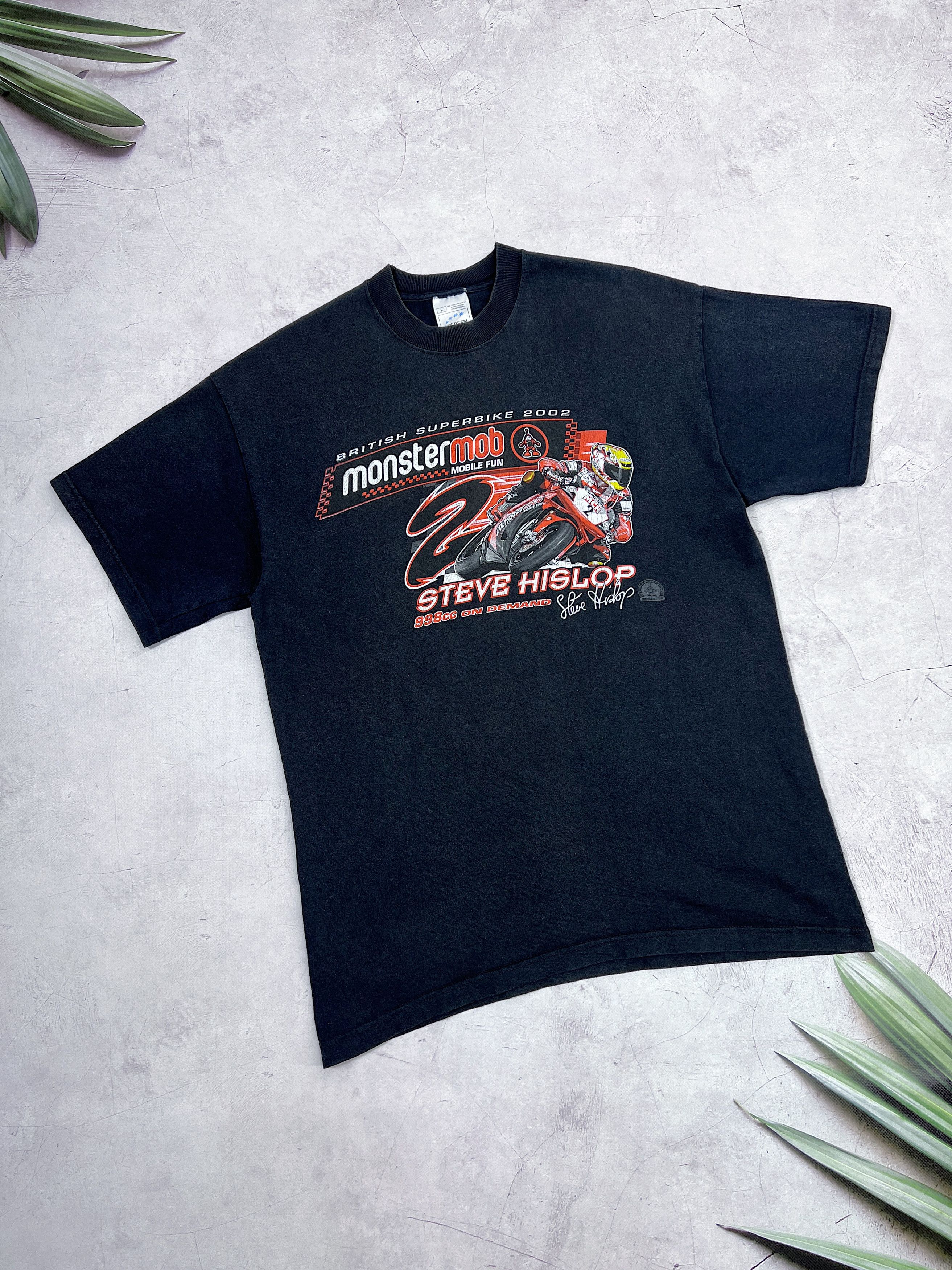 Racing British Superbike 2002 T-Shirt Steve Hislop 998cc on Demand ...