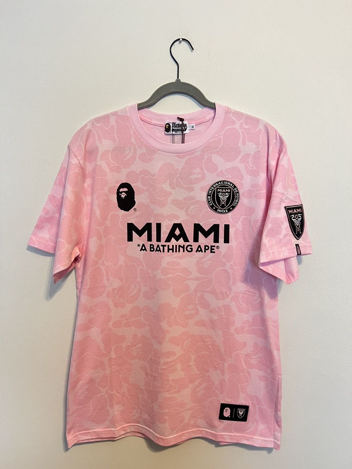 Bape BAPE x INTER MIAMI CF CAMO TEE | Grailed